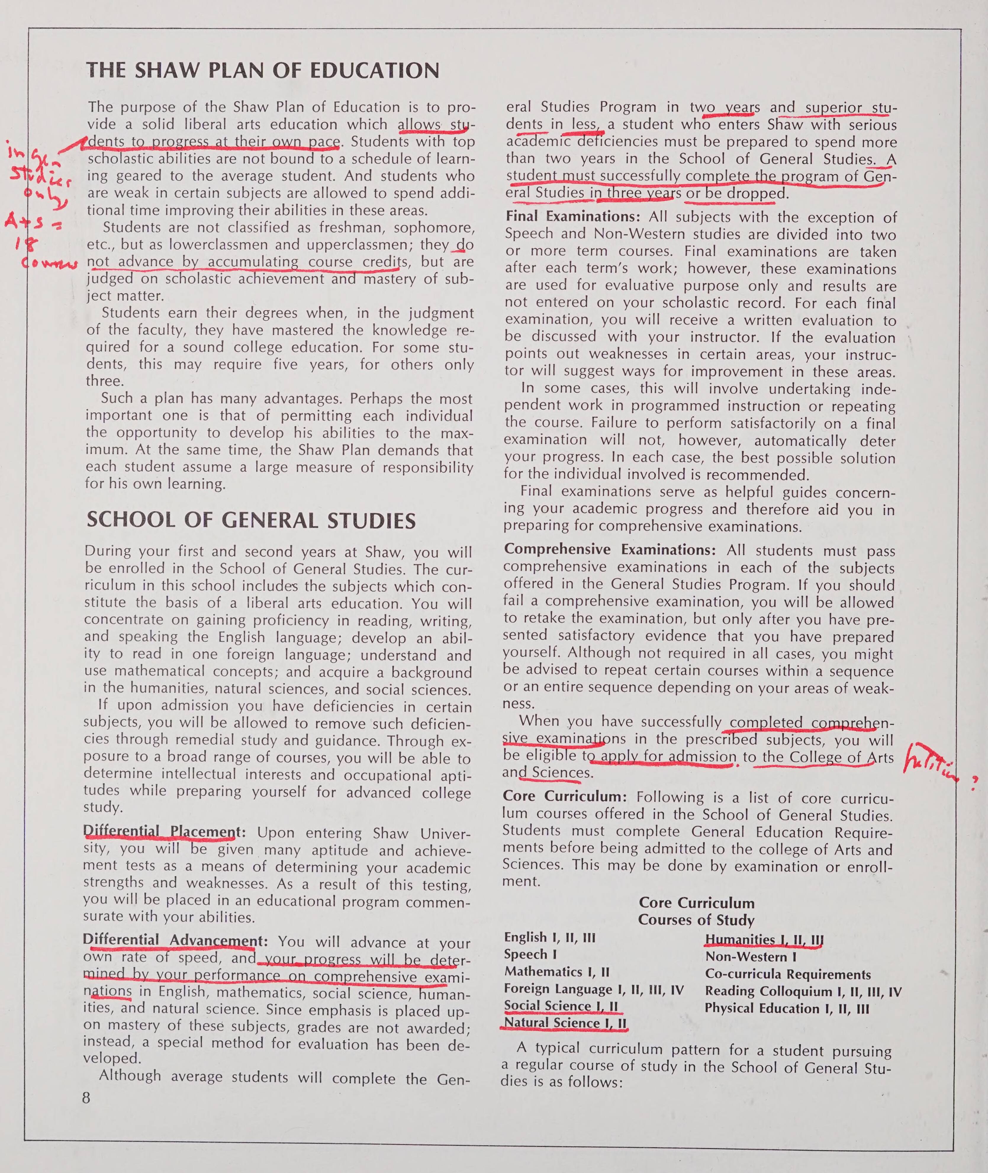 The Shaw Plan Catalog [1967-1968]