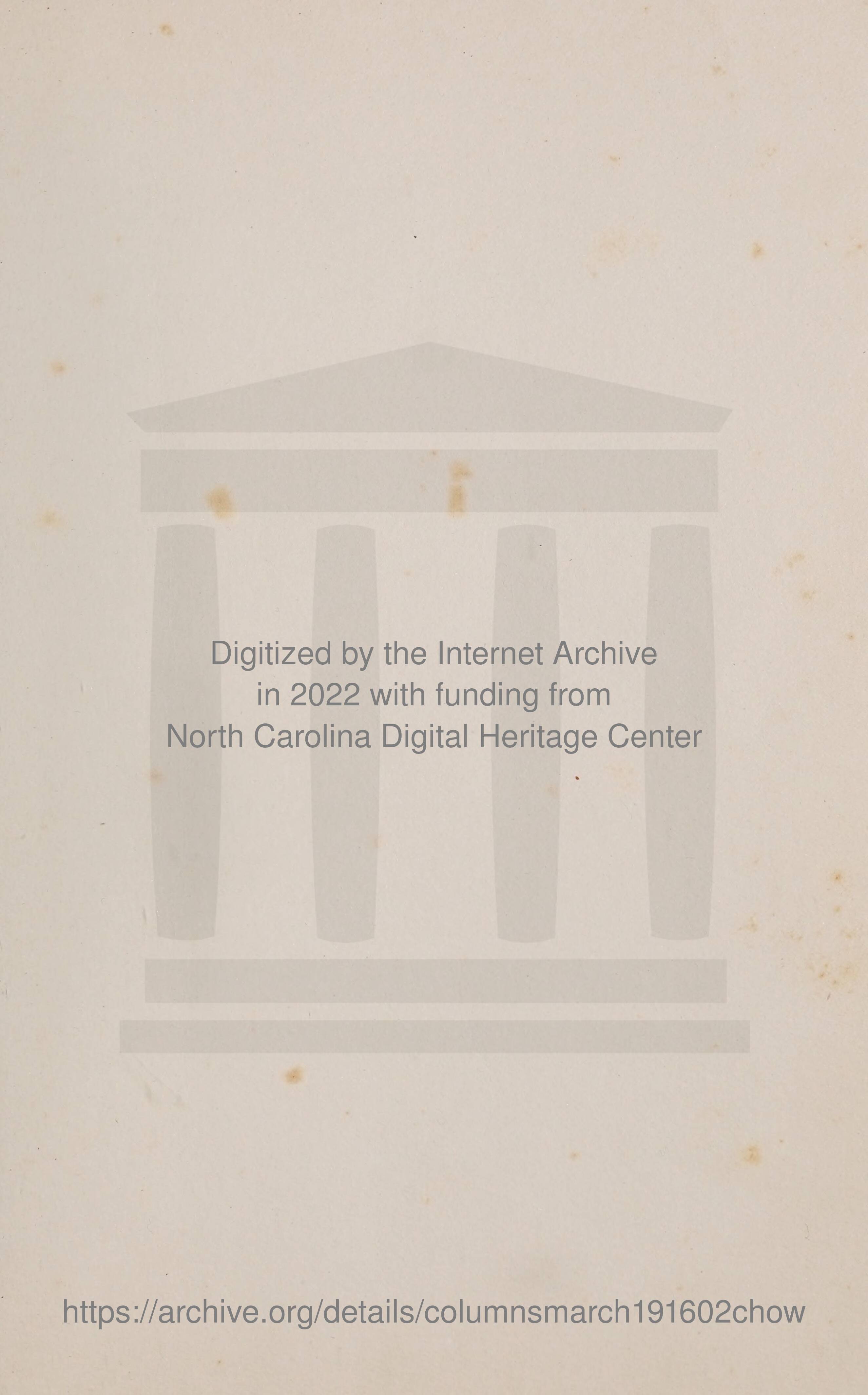 The Columns [March 1916]