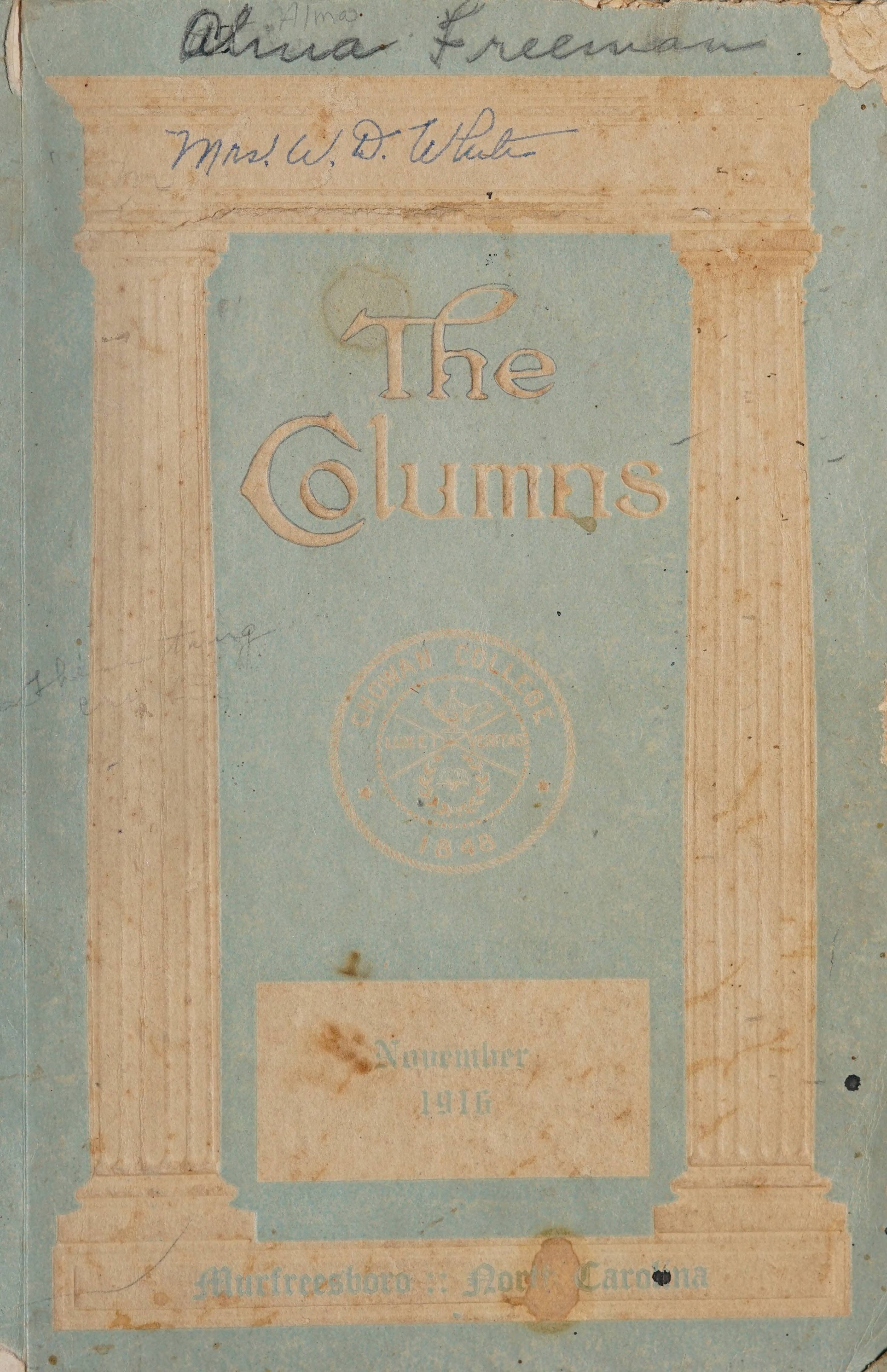 The Columns [November 1916]