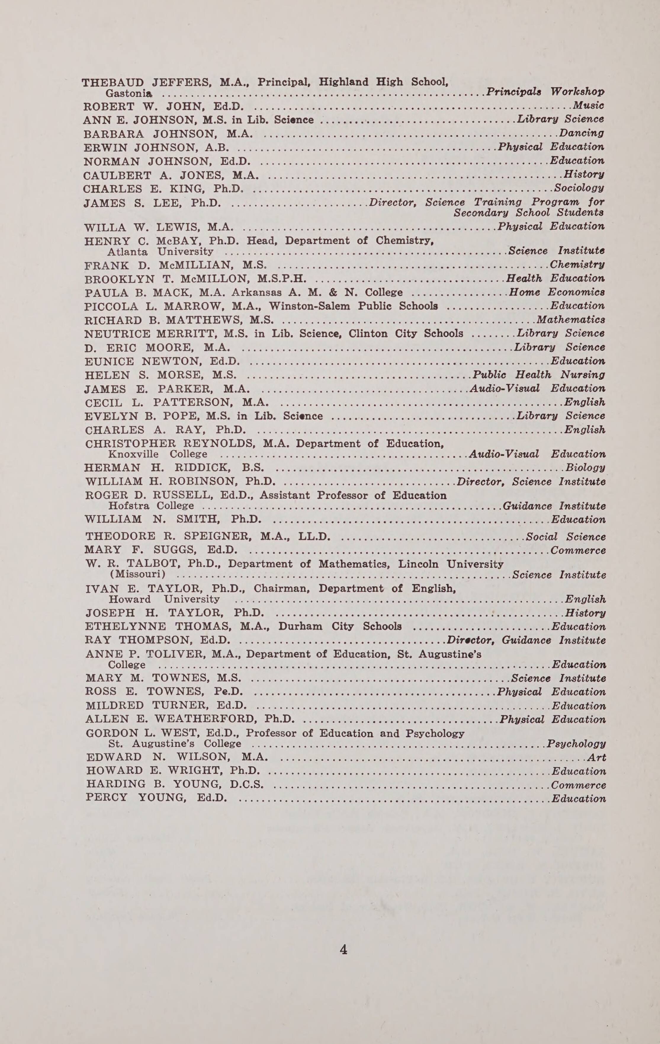 North Carolina College at Durham Summer School Bulletin [1960]