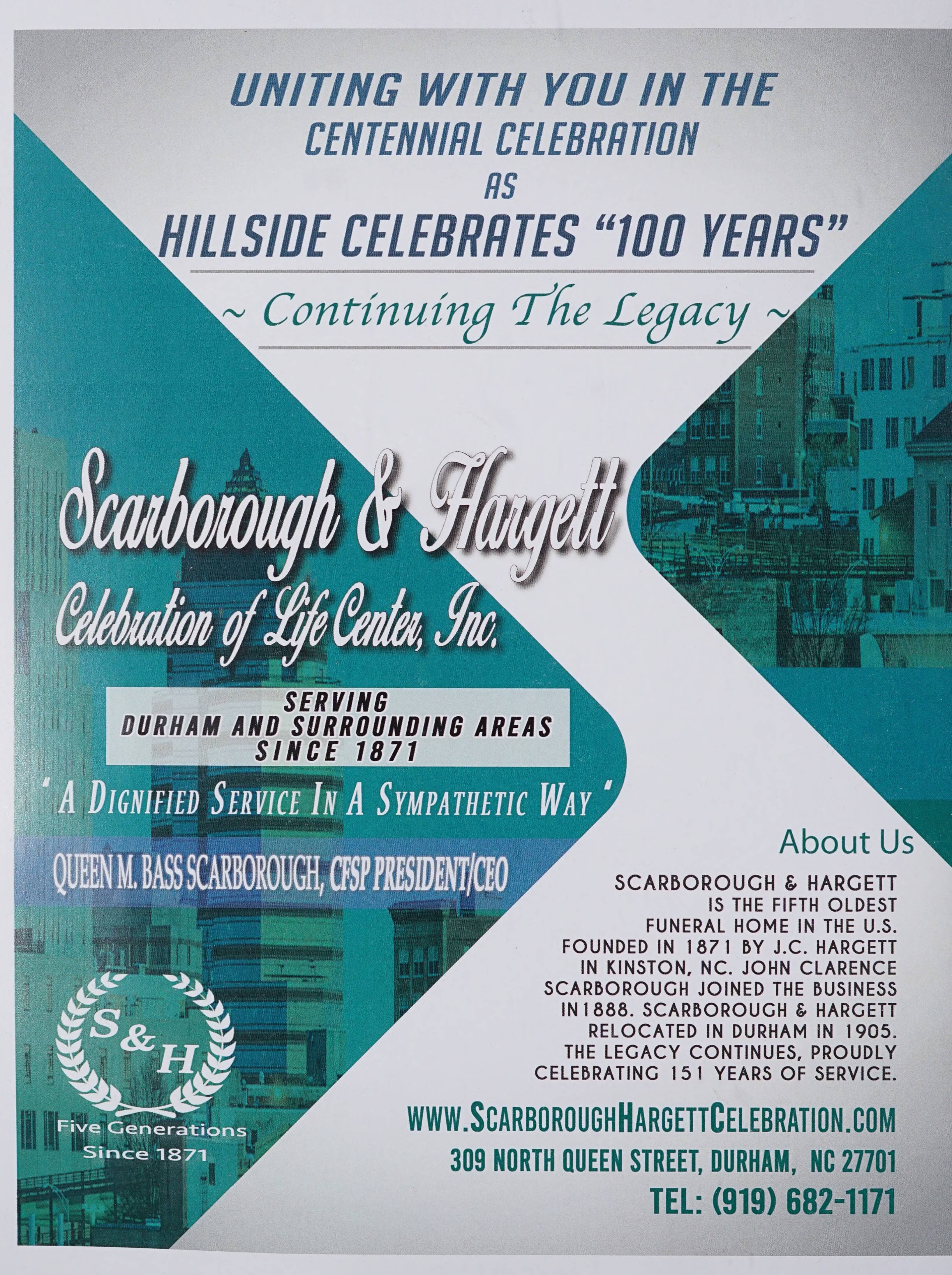 The Hornet Cabaret Centennial Celebration: Coming Home Program