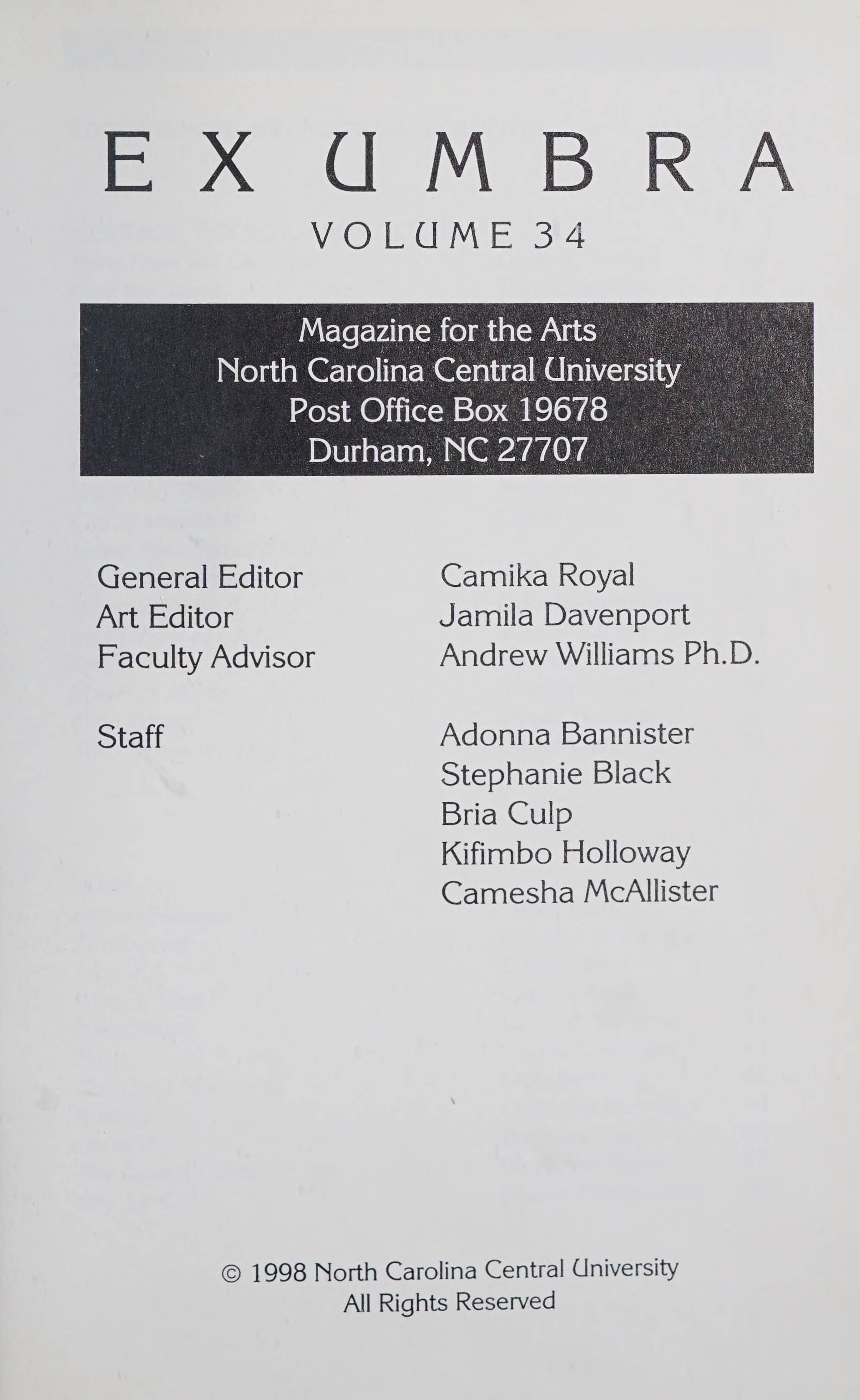 Ex Umbra [1997-1998]