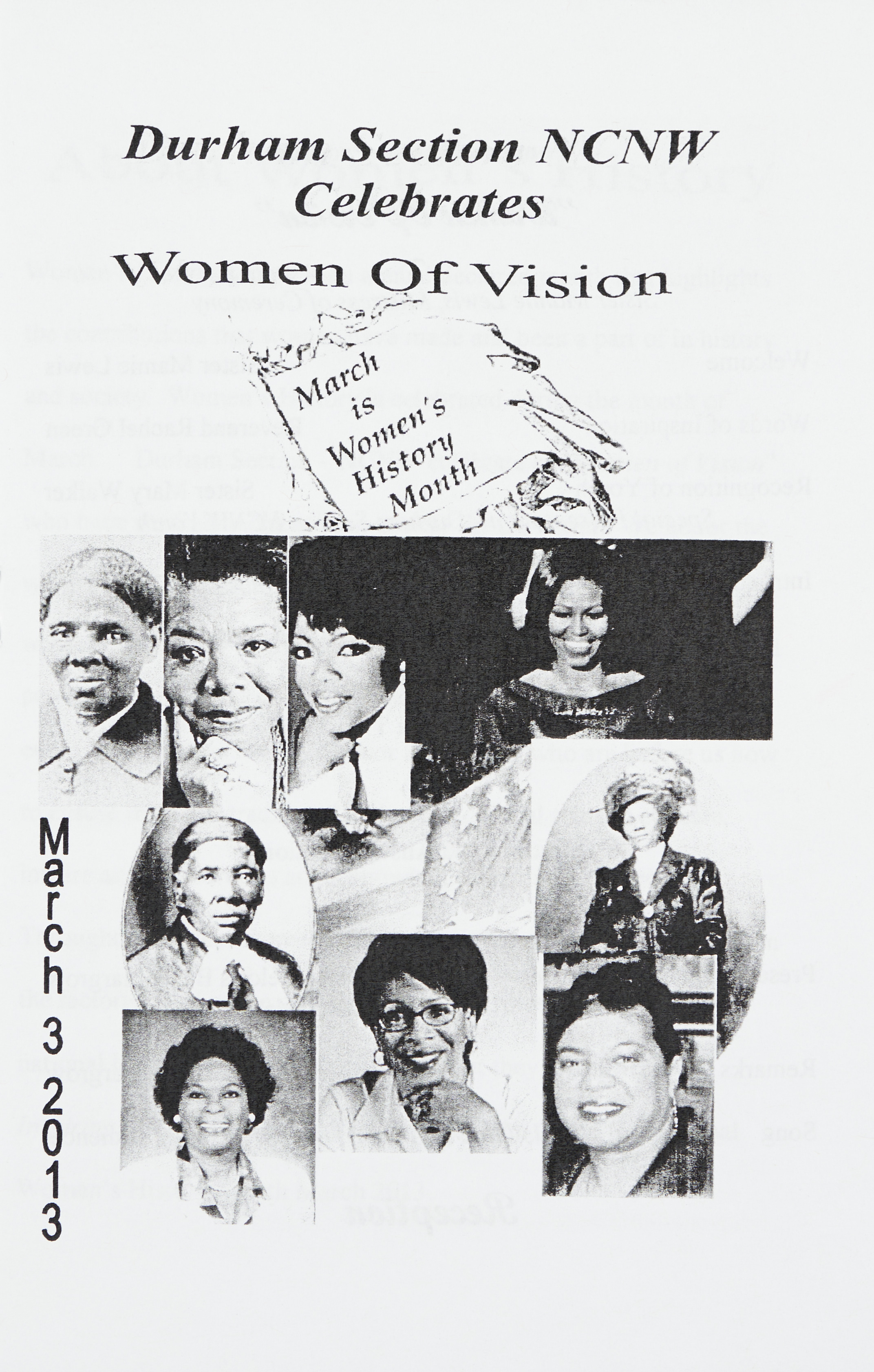 Durham Section NCNW Celebrates Women of Vision [March 3, 2013]