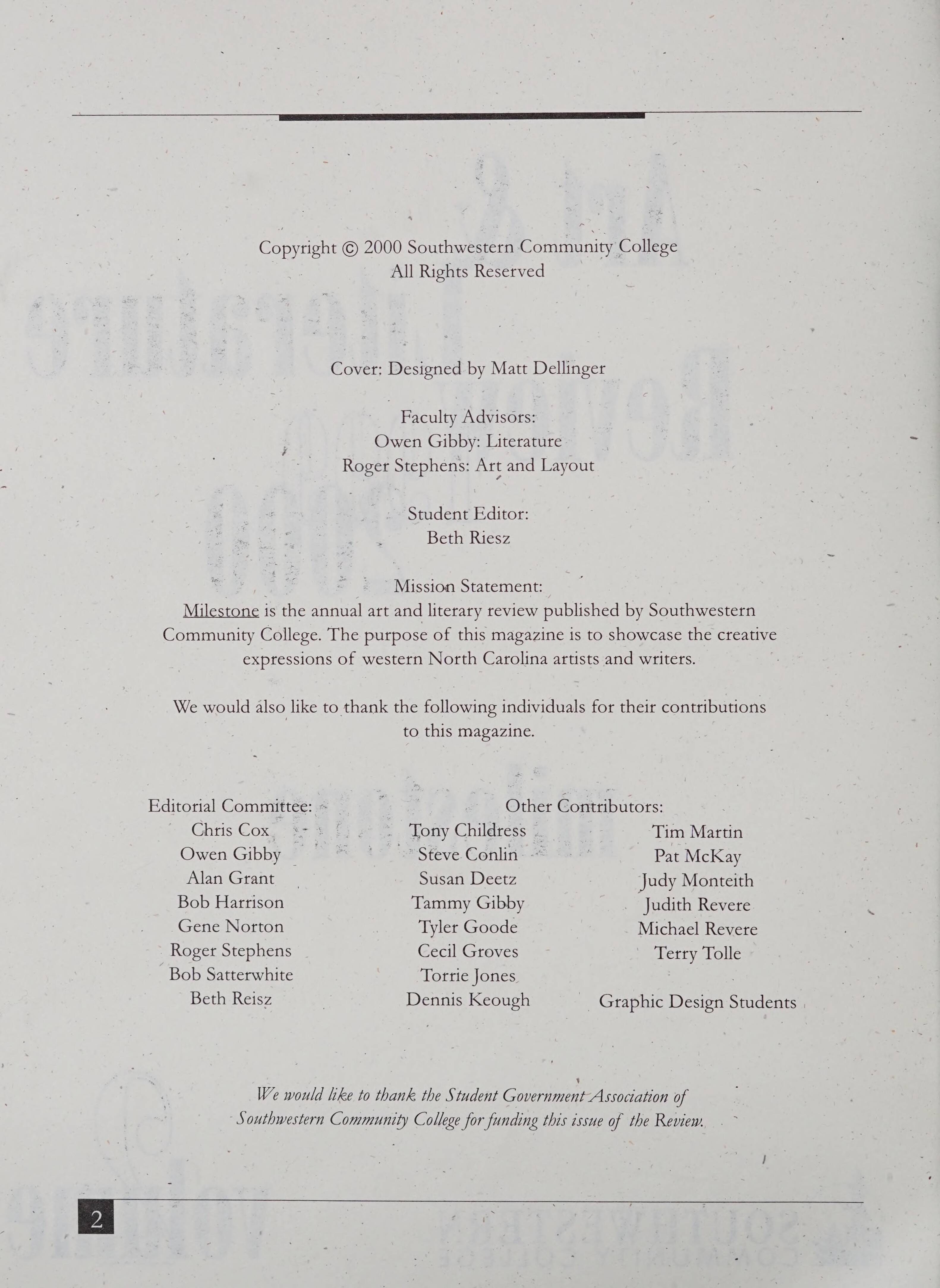 Art & Literature Review [1999-2000]