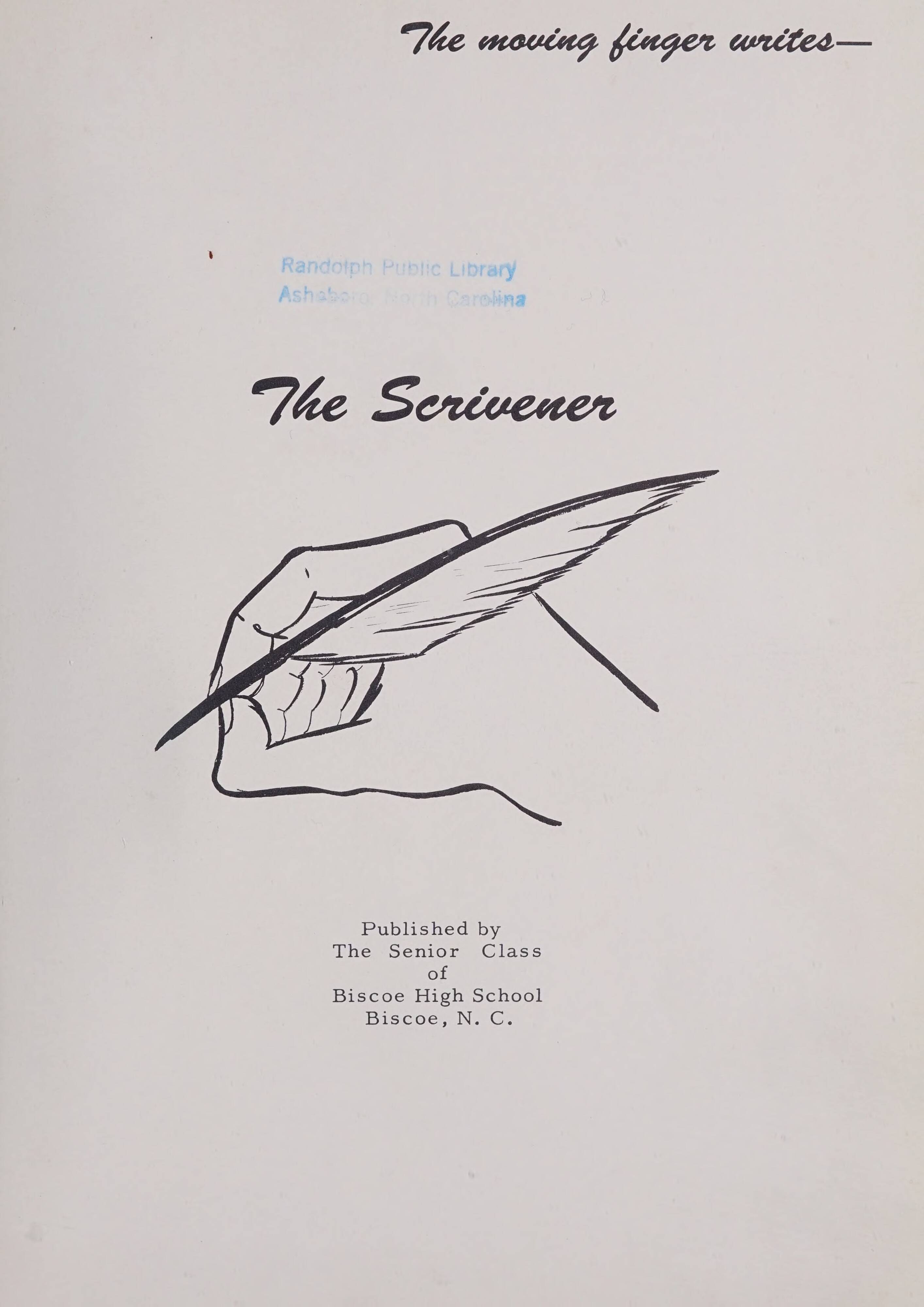 The Scrivener [1955]