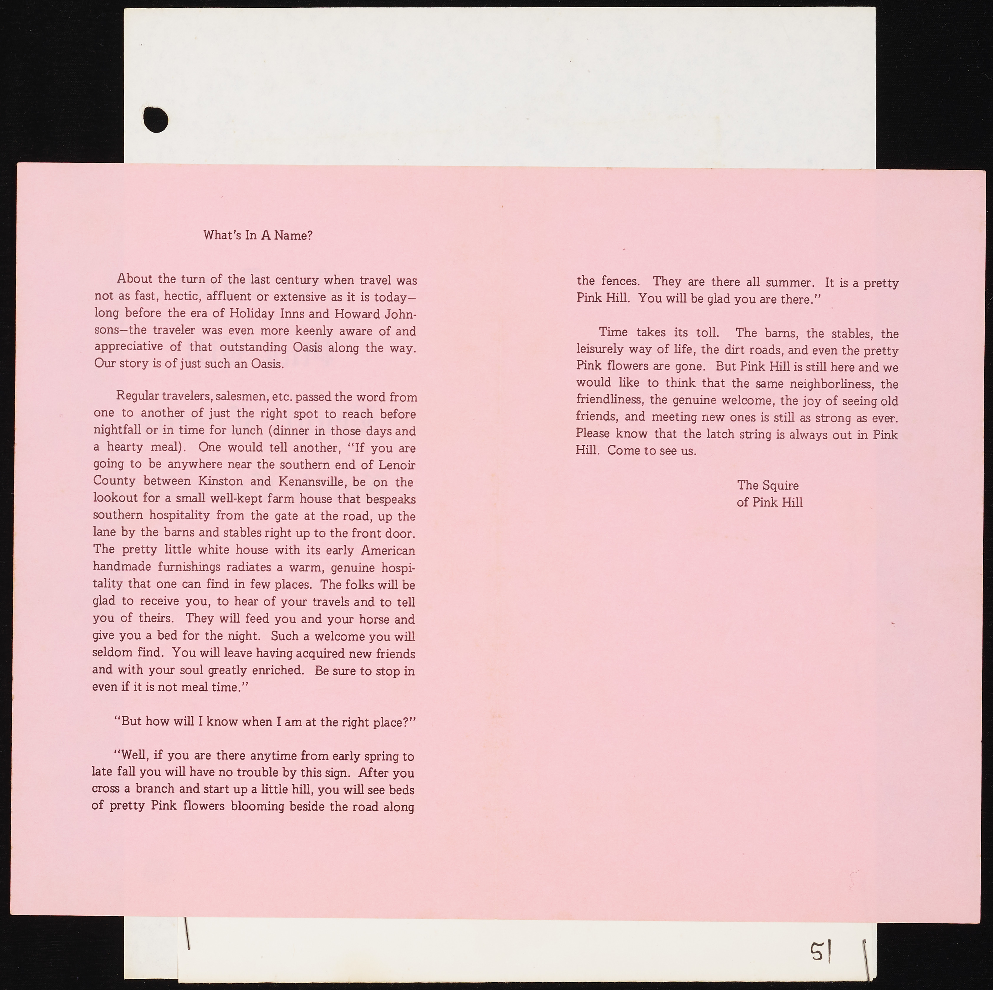 My Community: Pink Hill