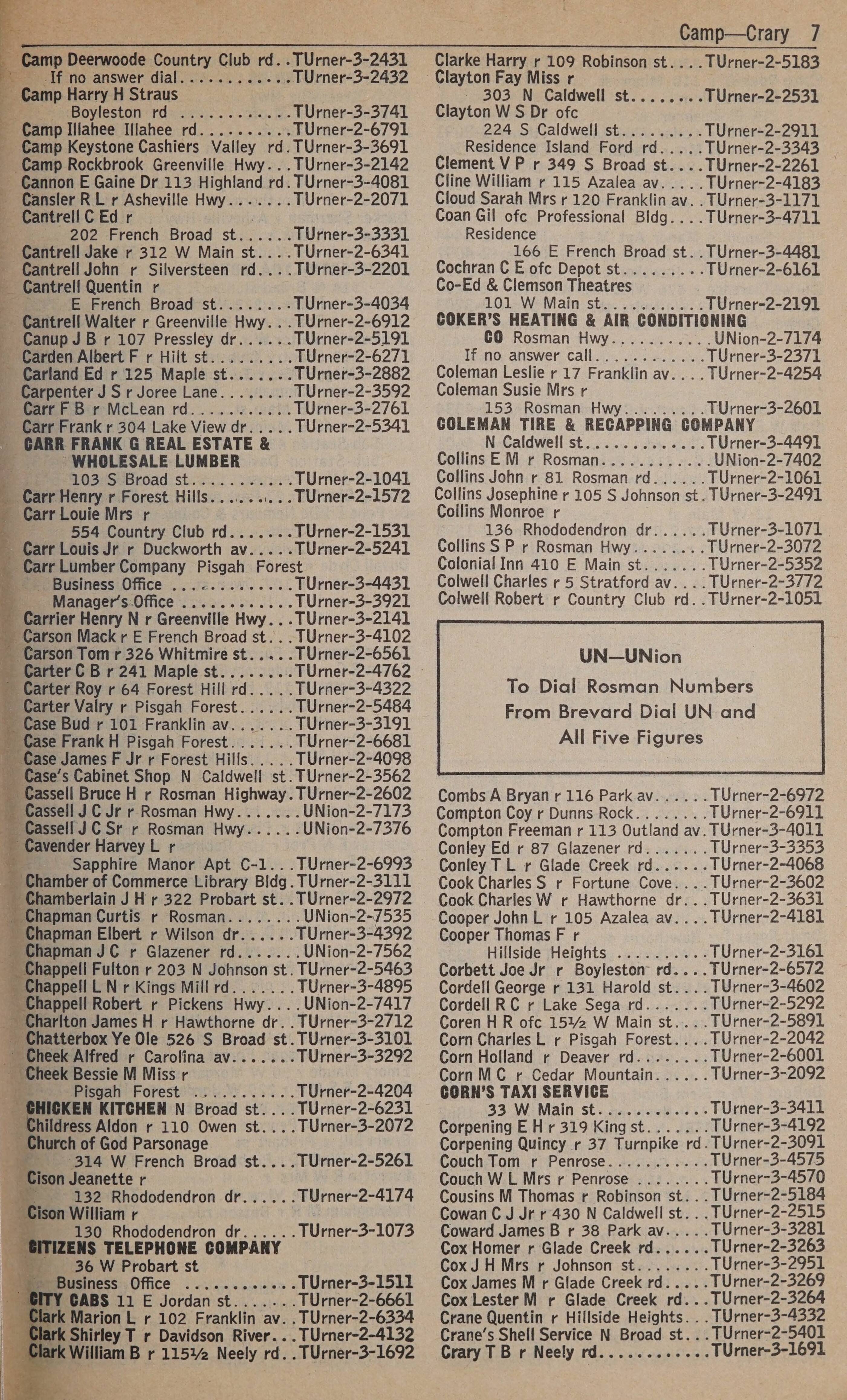 Telephone Directory [December, 1964]
