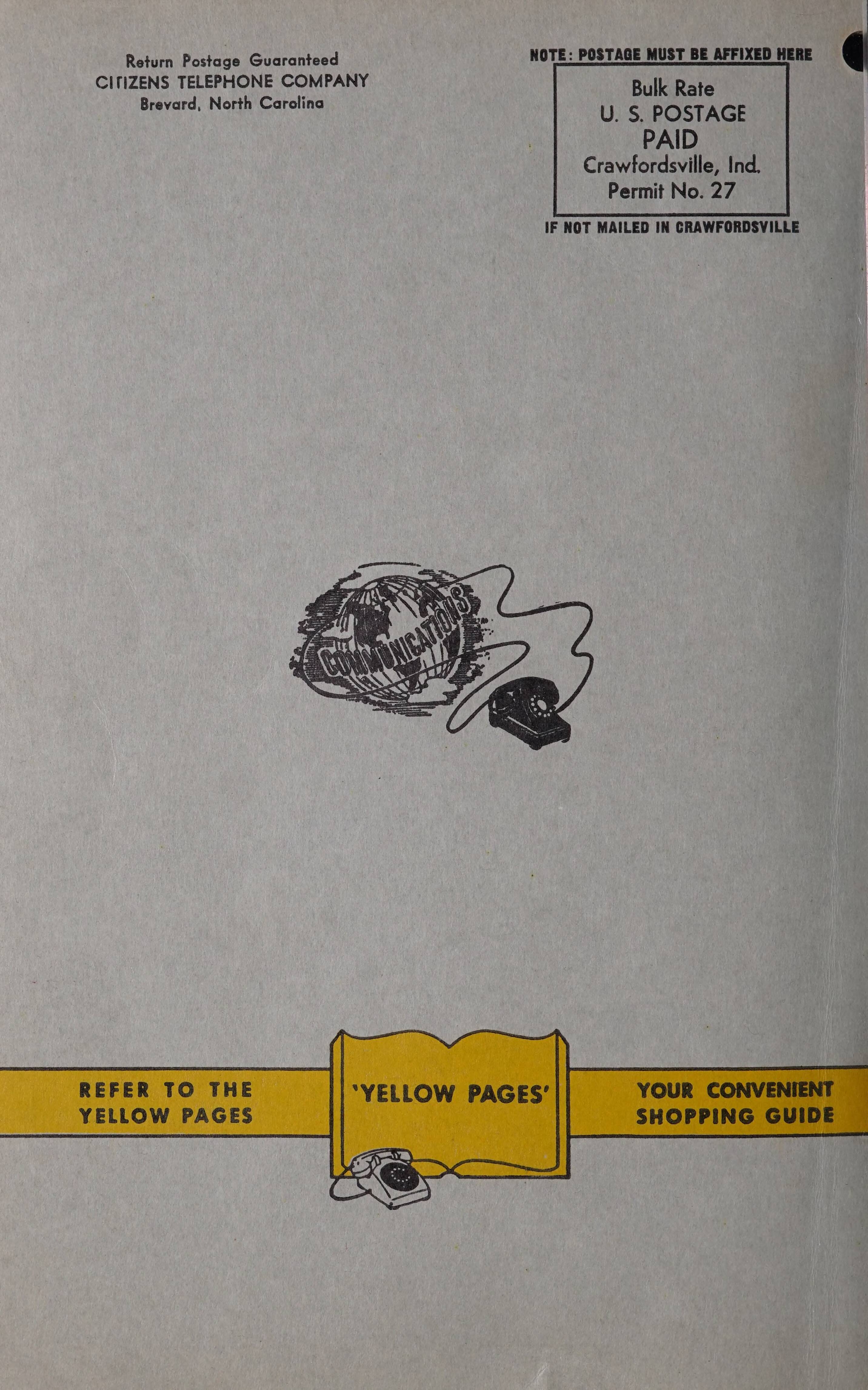Telephone Directory [December, 1964]