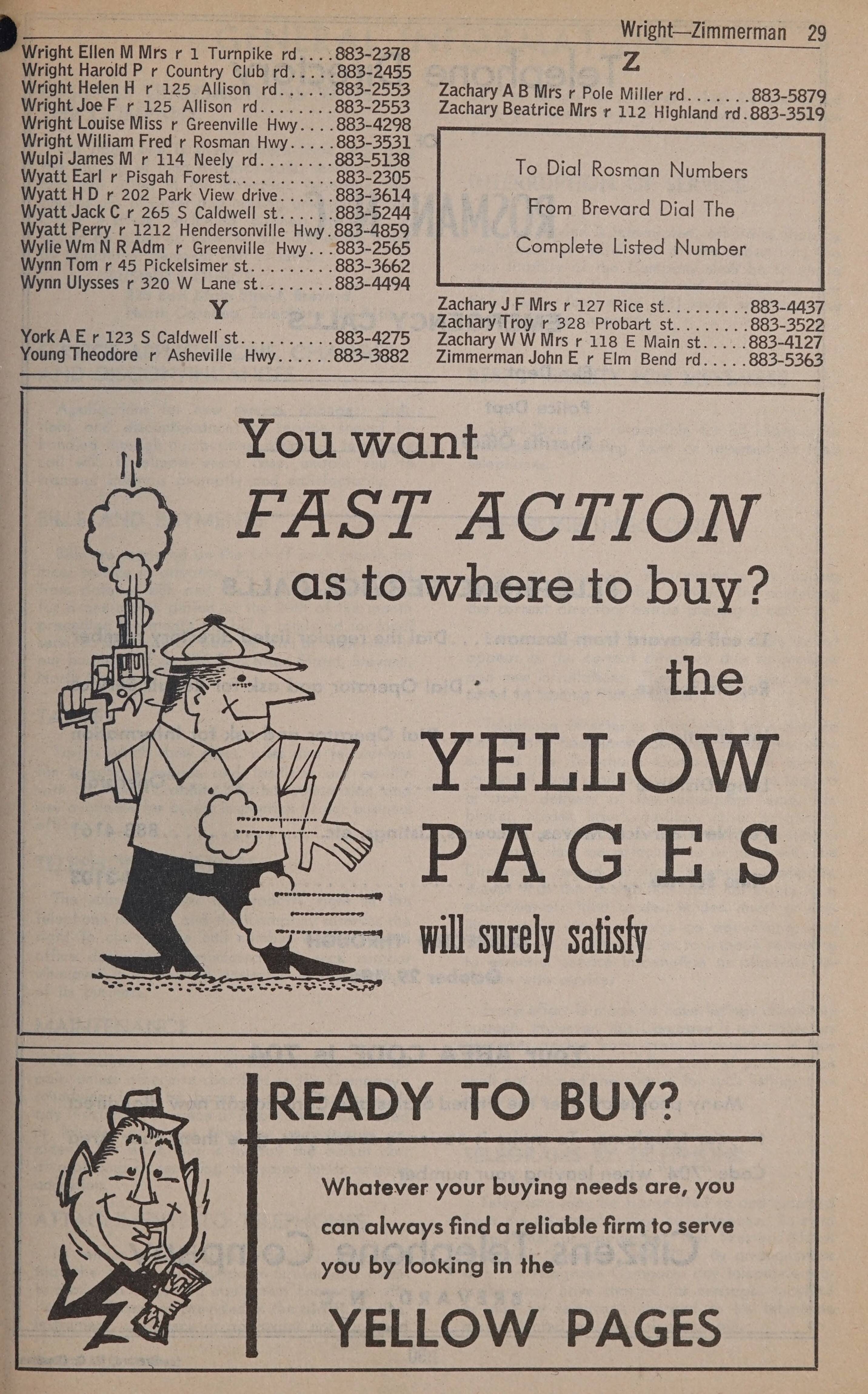 Telephone Directory [January, 1970]