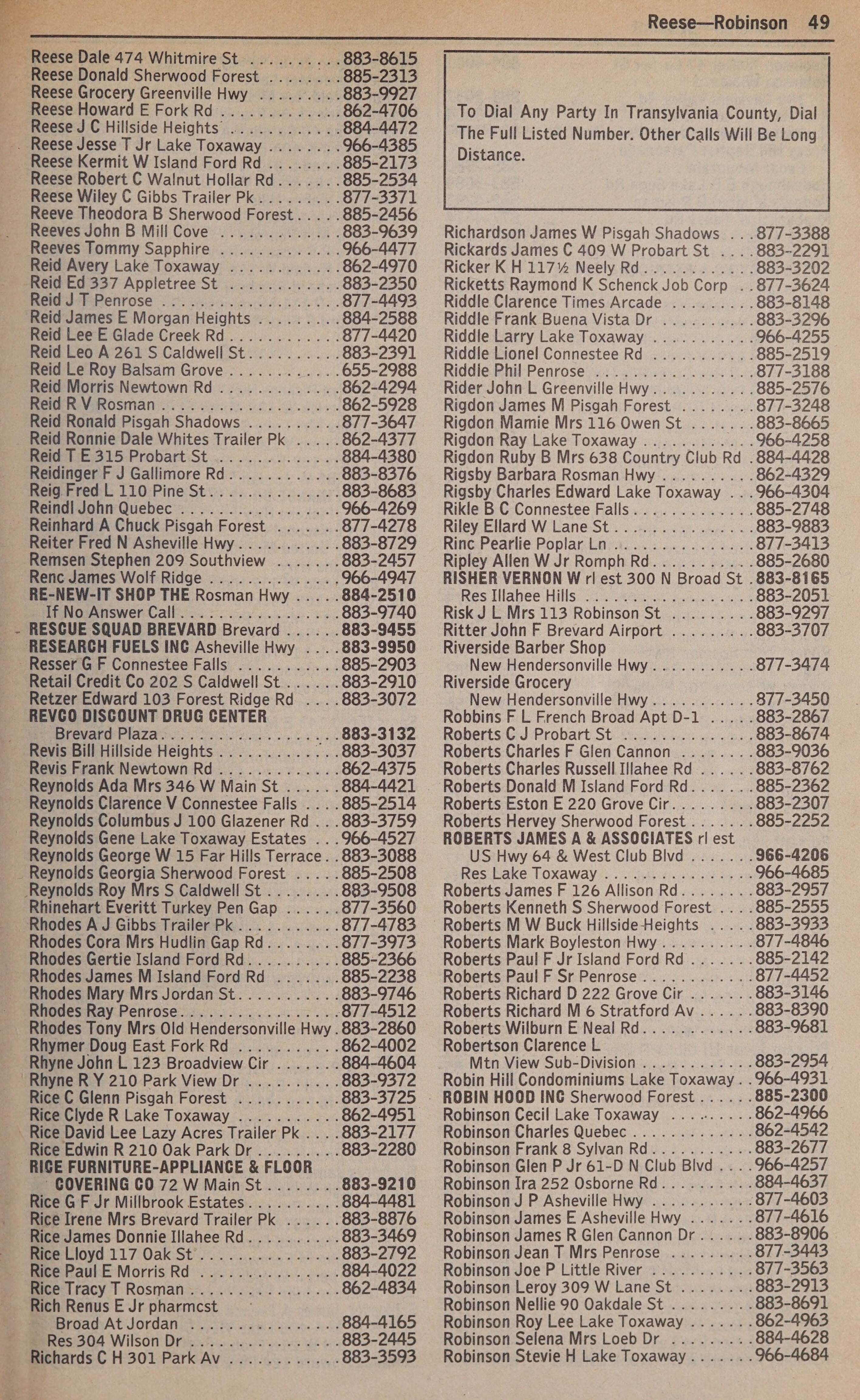 Telephone Directory [January, 1975]