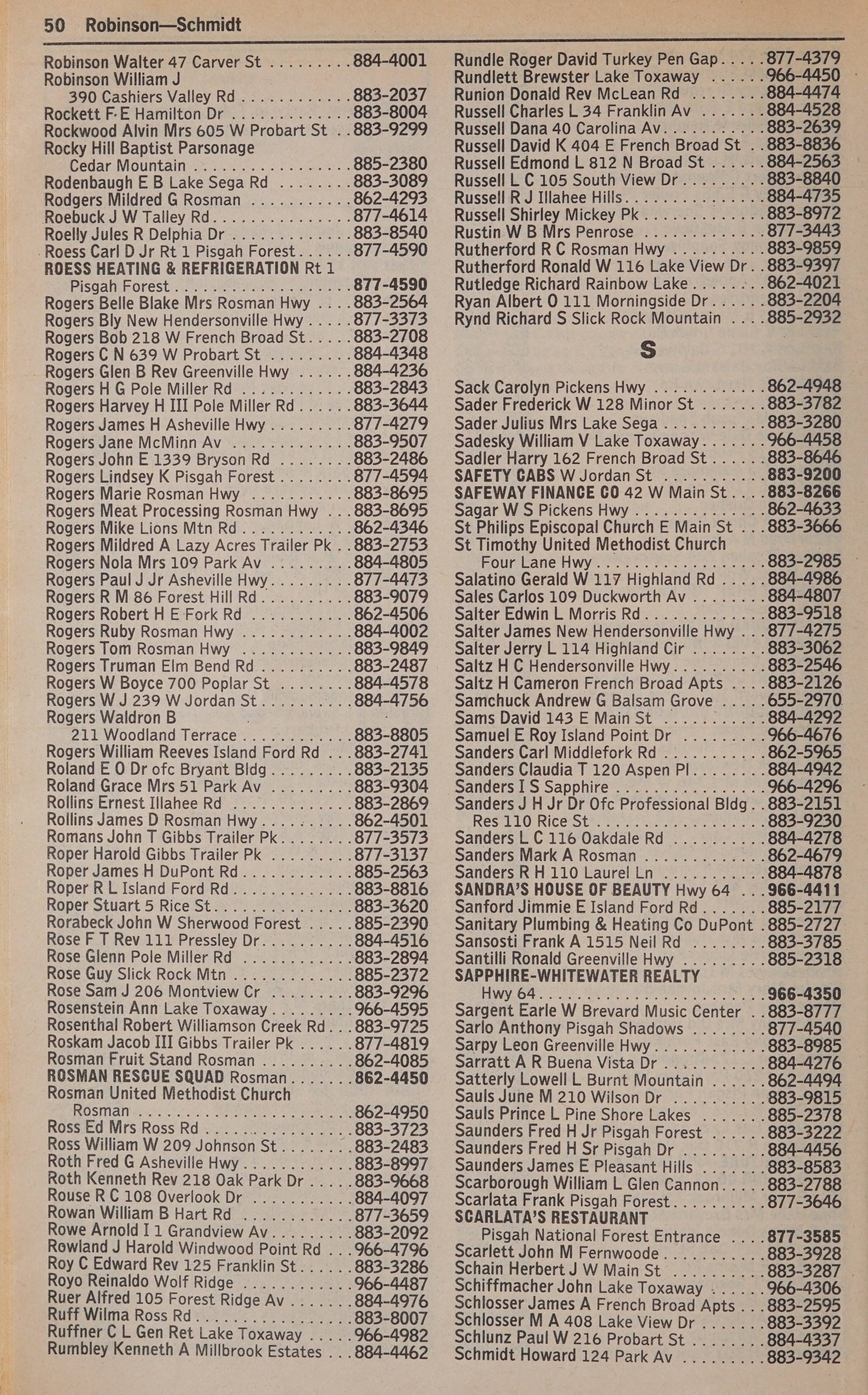 Telephone Directory [January, 1975]