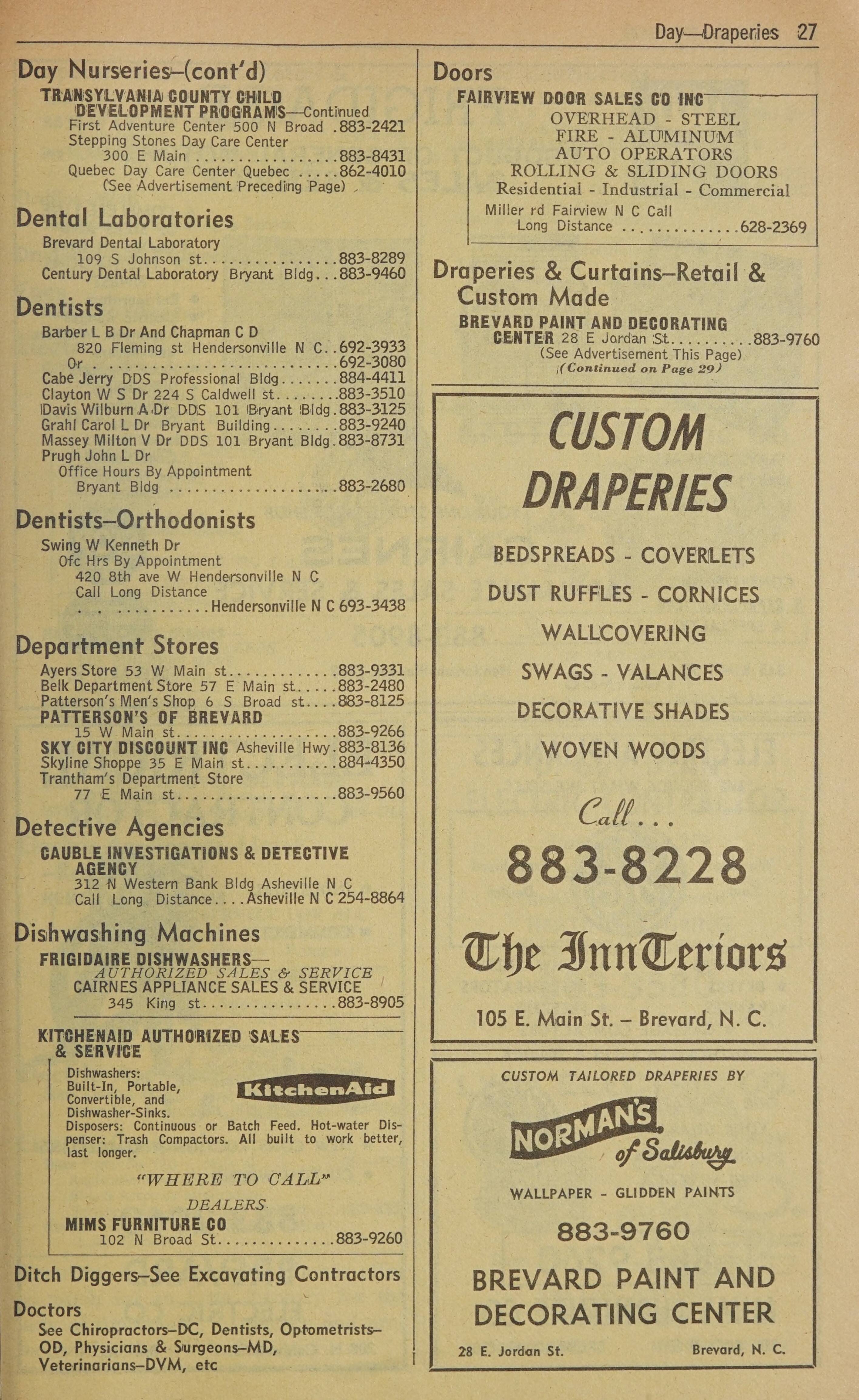Telephone Directory [January, 1975]