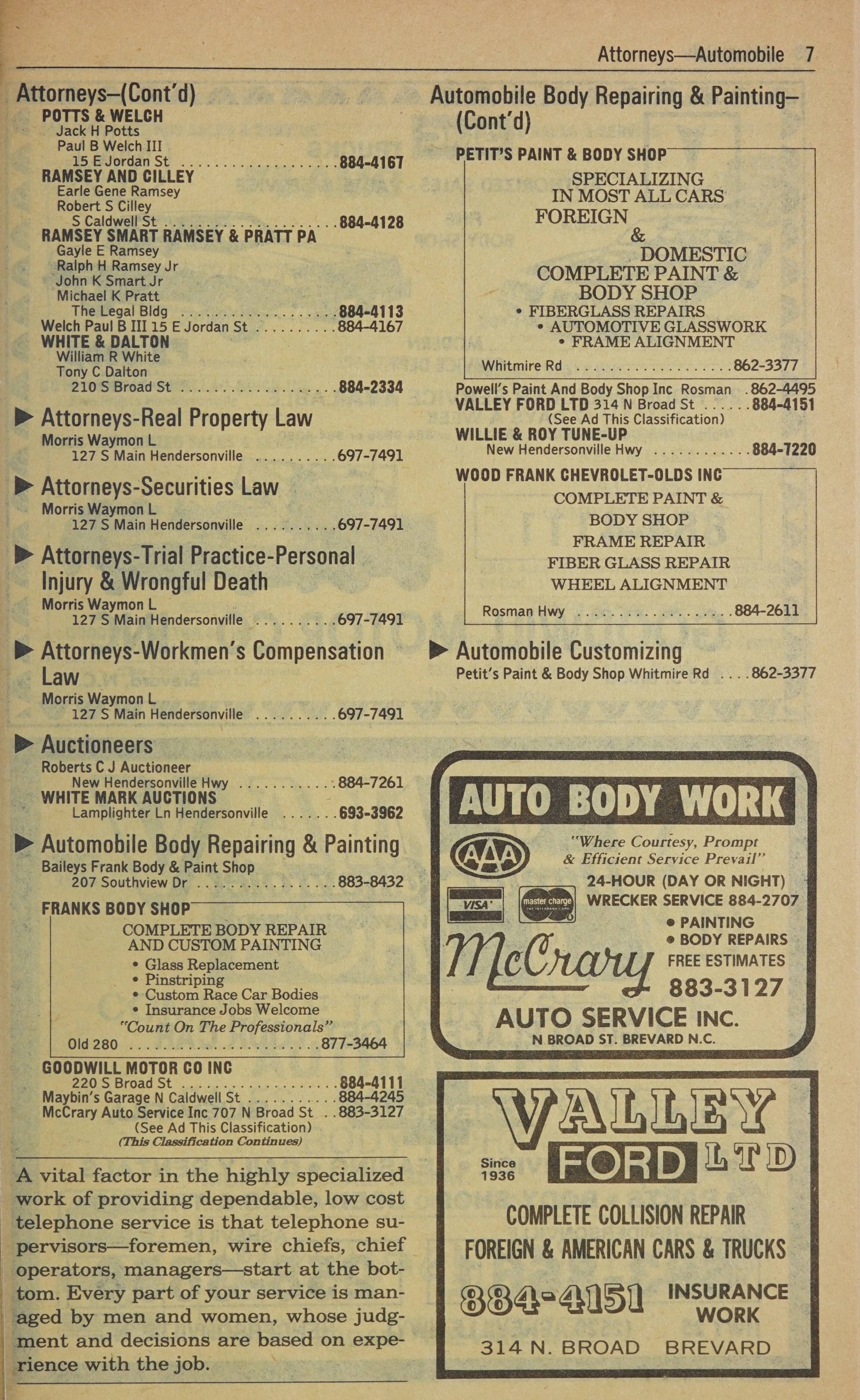 Telephone Directory [January, 1983]