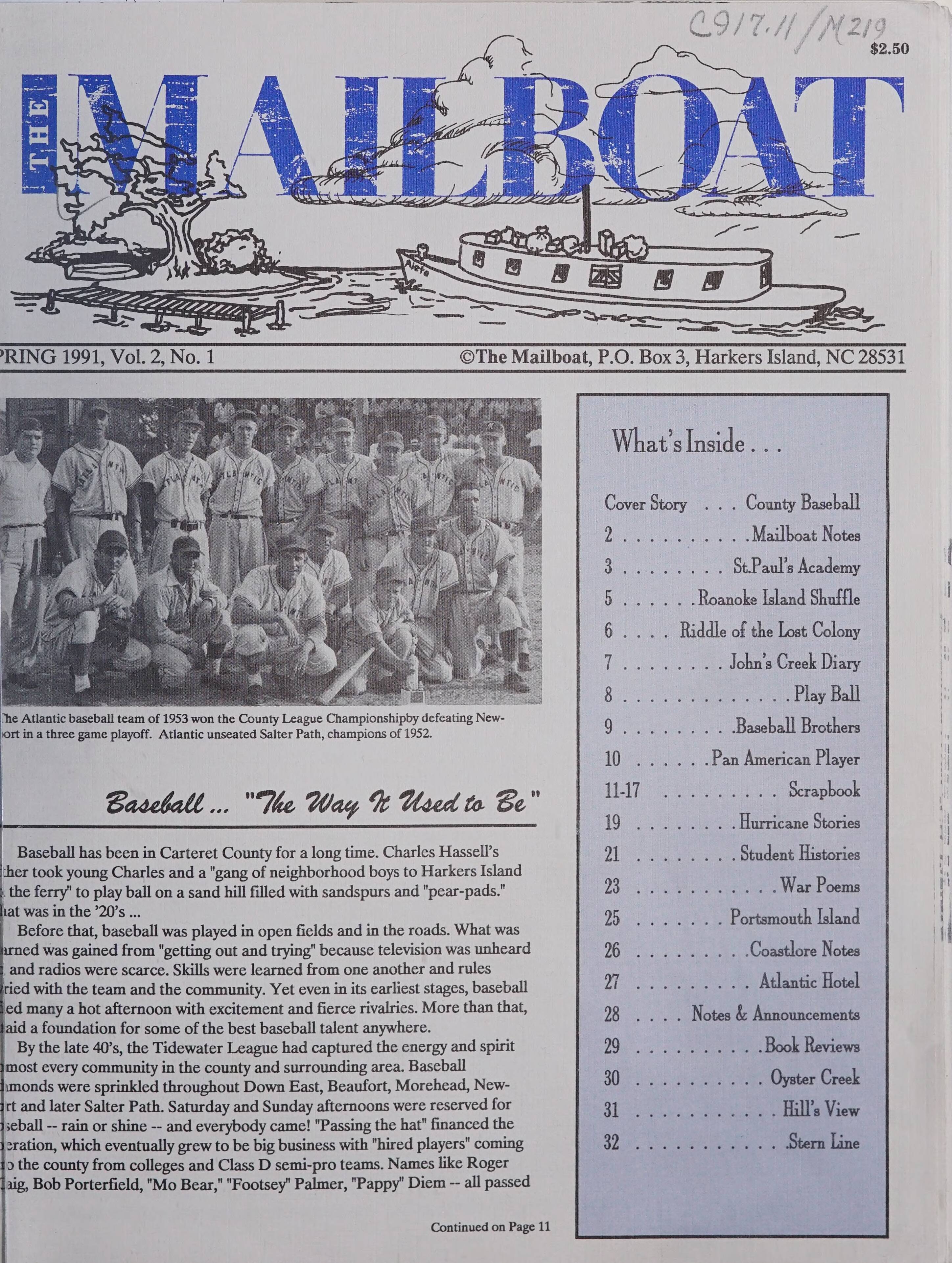 Mailboat [Vol. 2, No. 1]