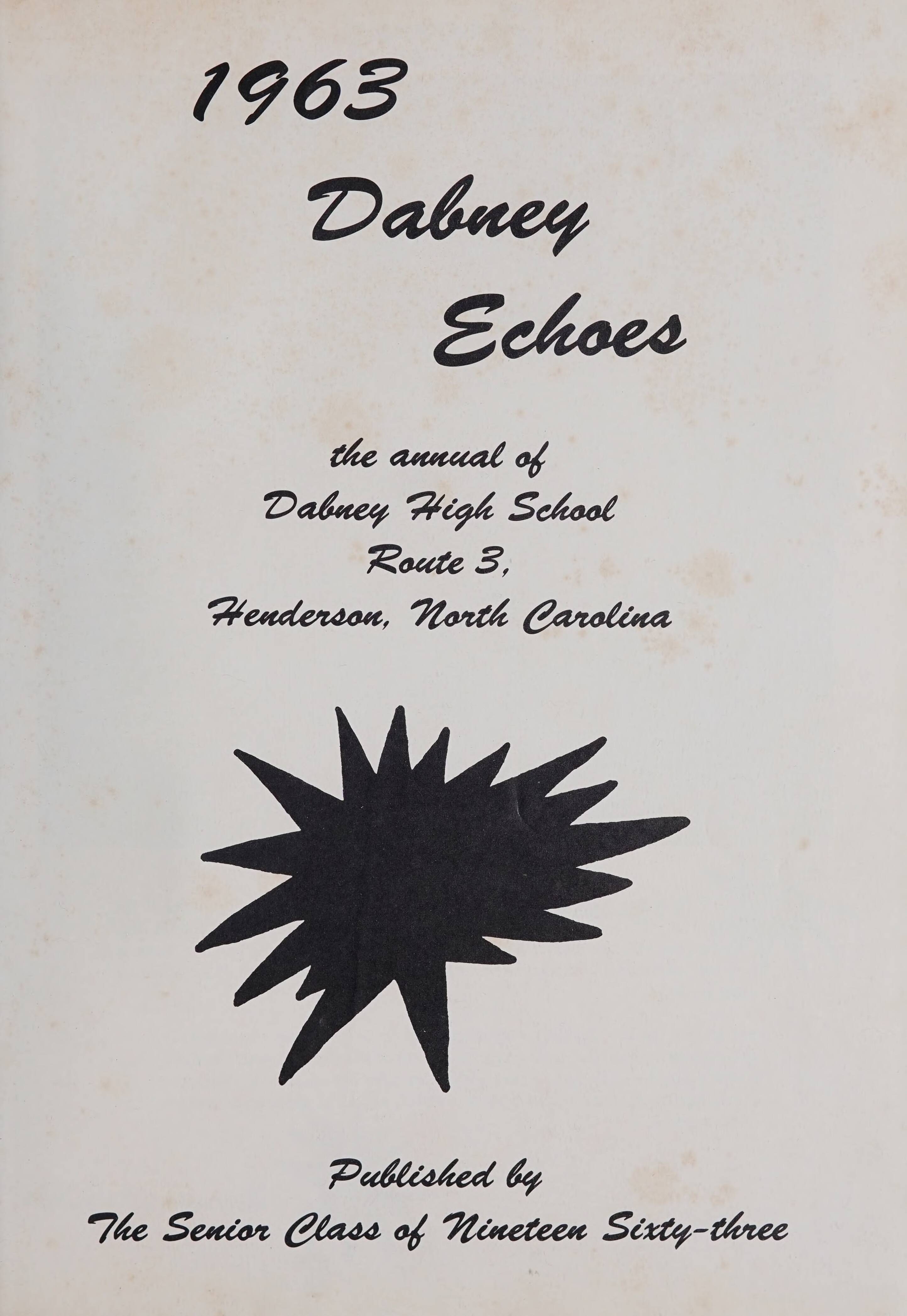 Dabney Echoes [1963]