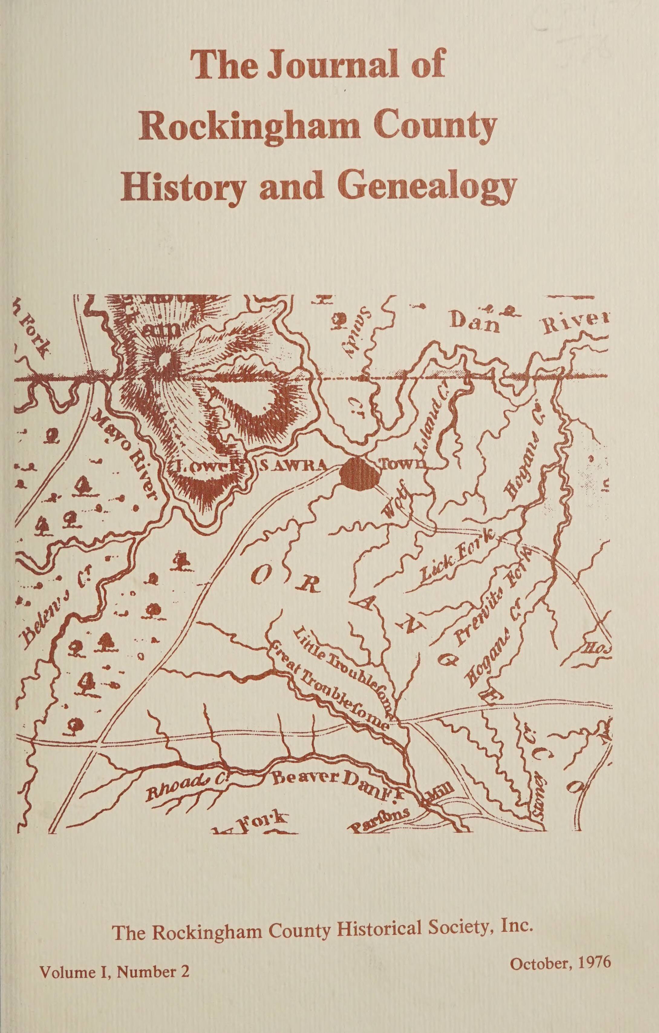 Journal of Rockingham County History and Genealogy [1976-1978]