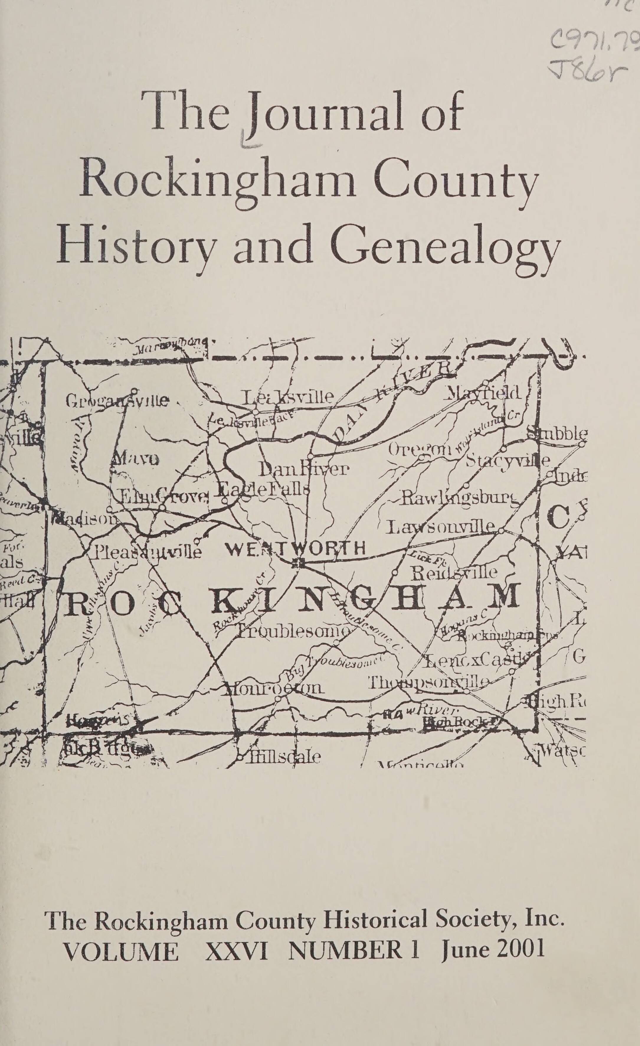 Journal of Rockingham County History and Genealogy [2001-2002]