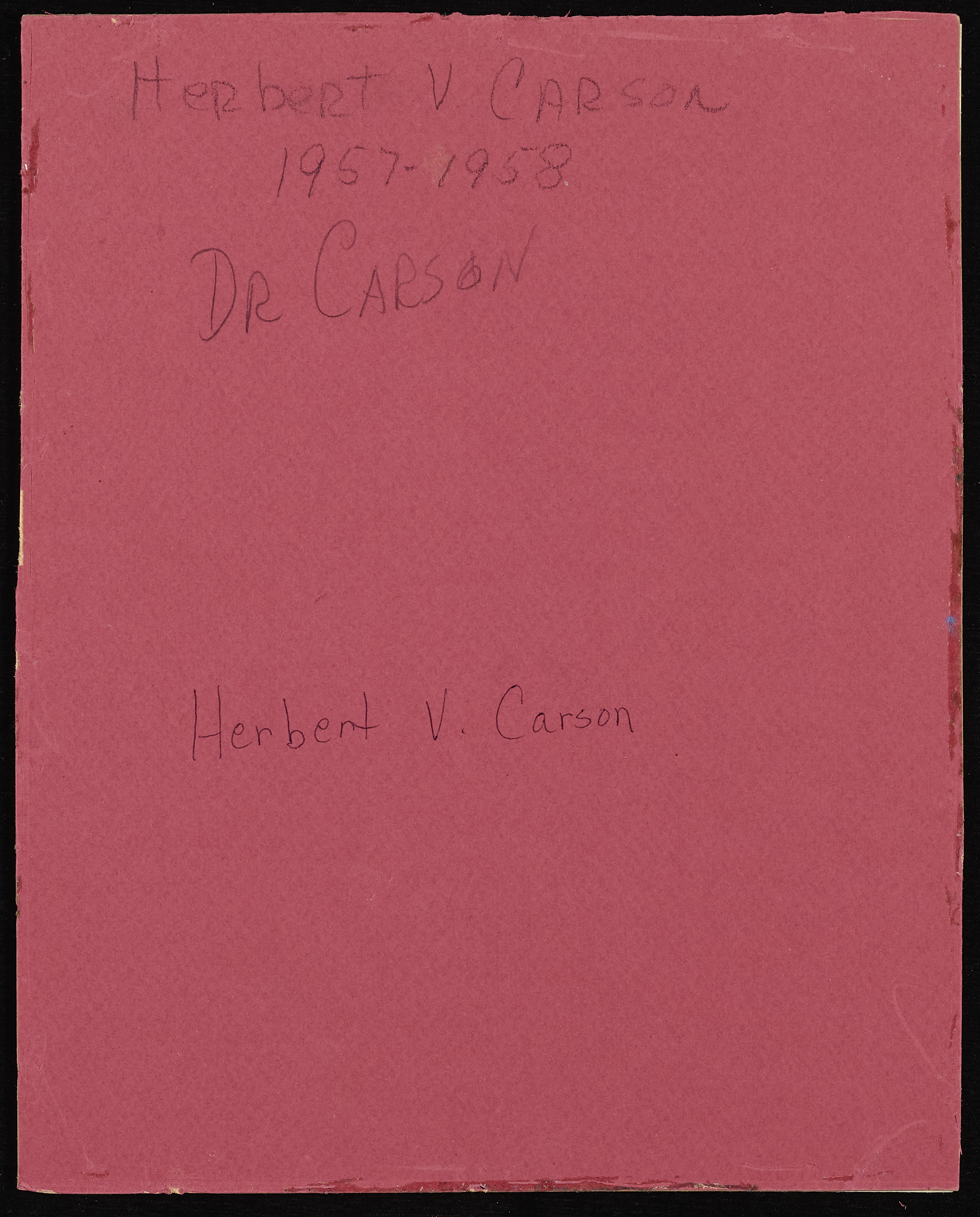 Reverend Herbert V. Carson