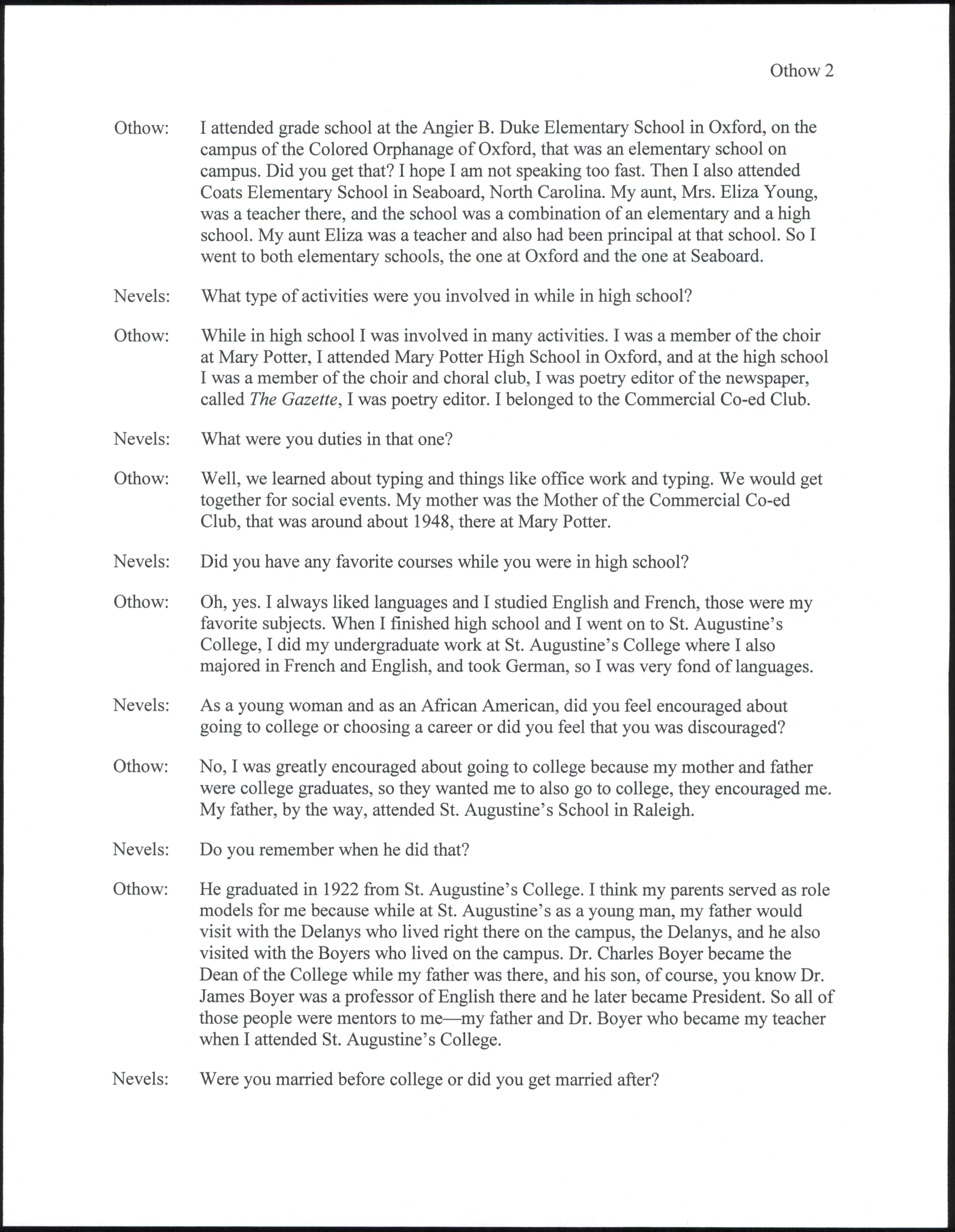 Dr. Helen Othow Chavis