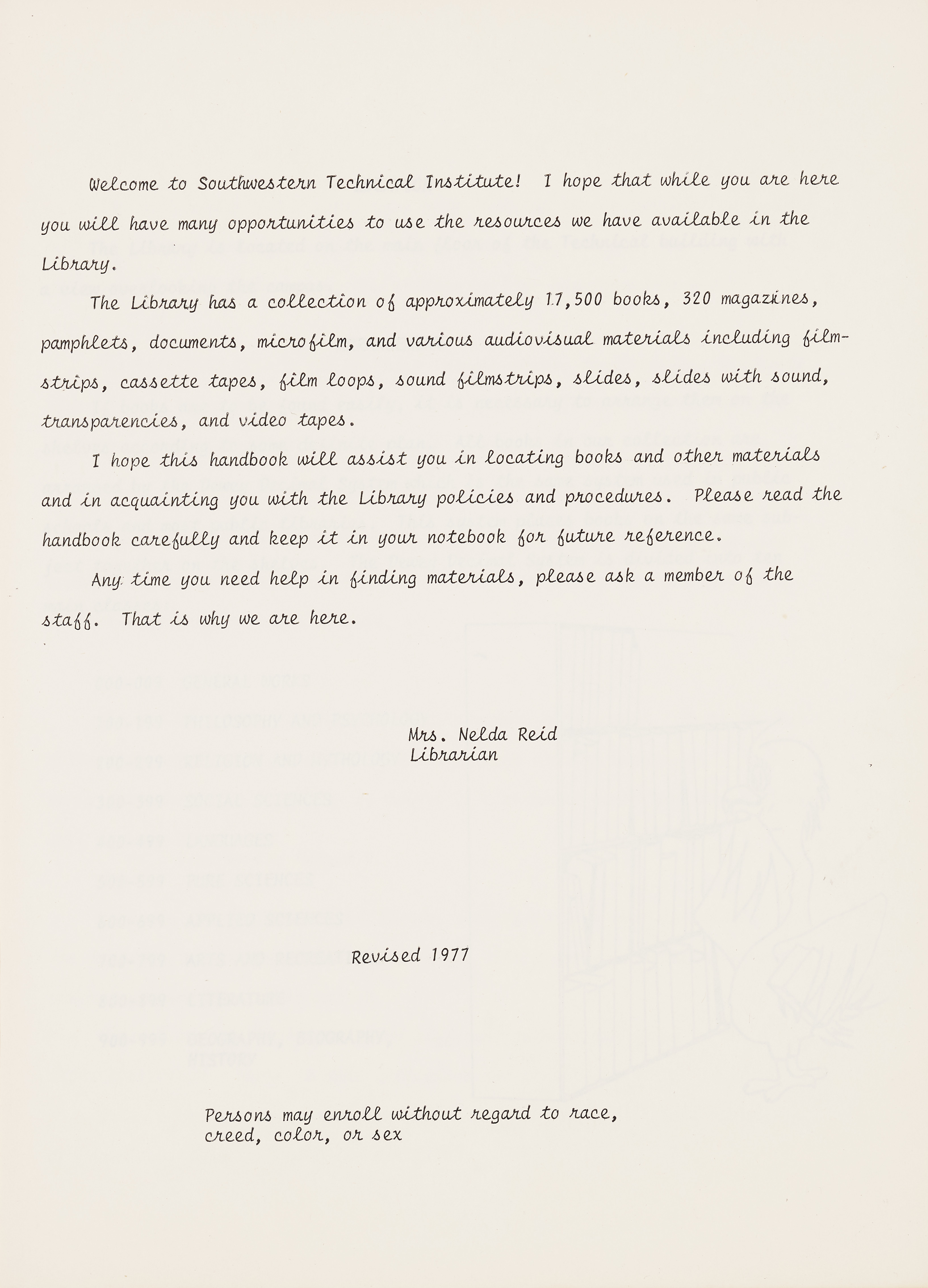 Library Hand Book for Students