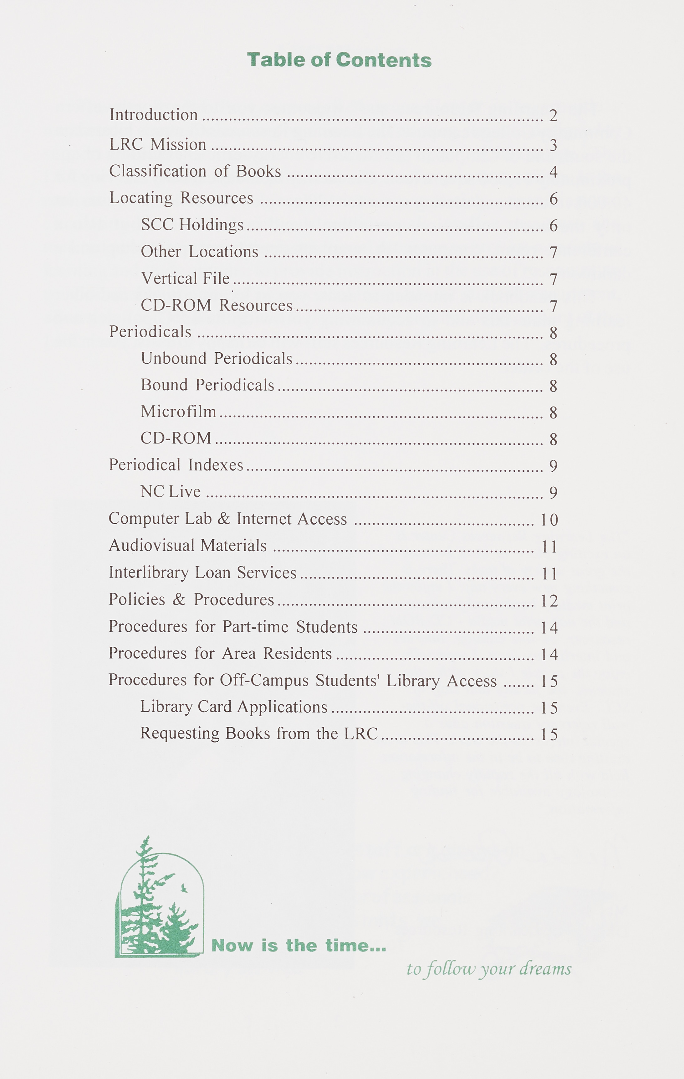 Learning Resources Center Handbook [1998-1999]