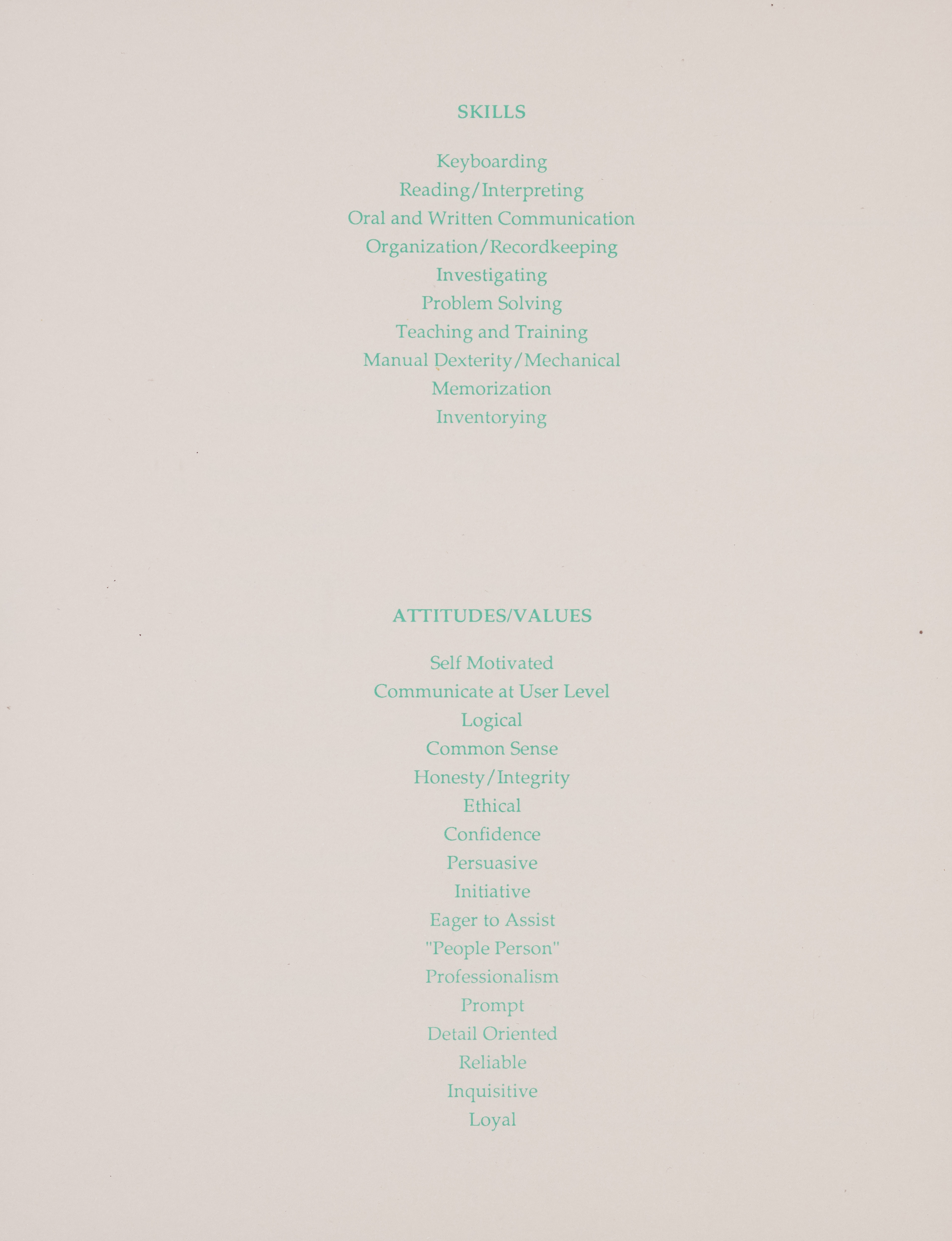 Dacum Job Analysis for Microcomputer Specialist