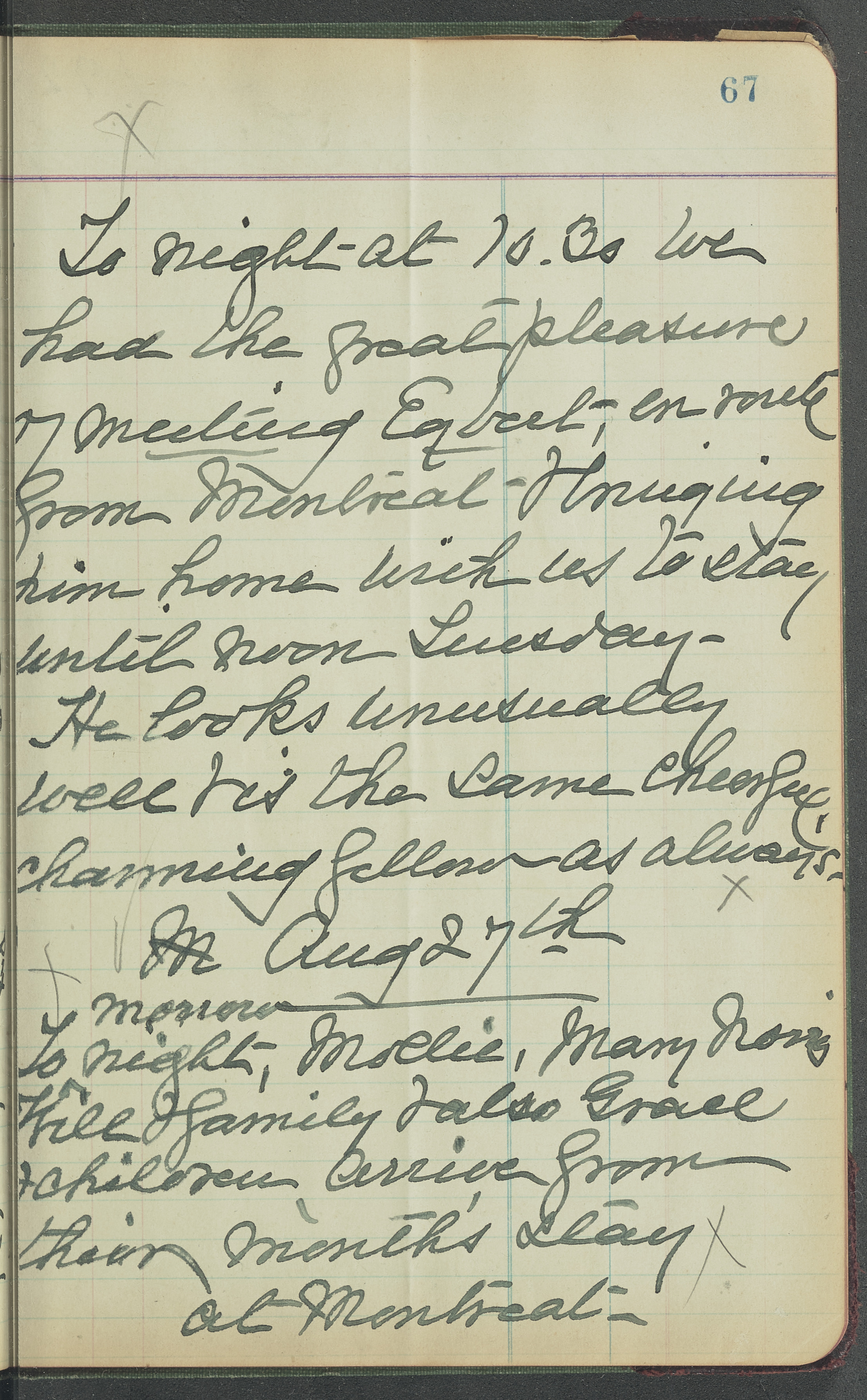 Mary Kelly Watson Smith Diary April 1916 to September 1916