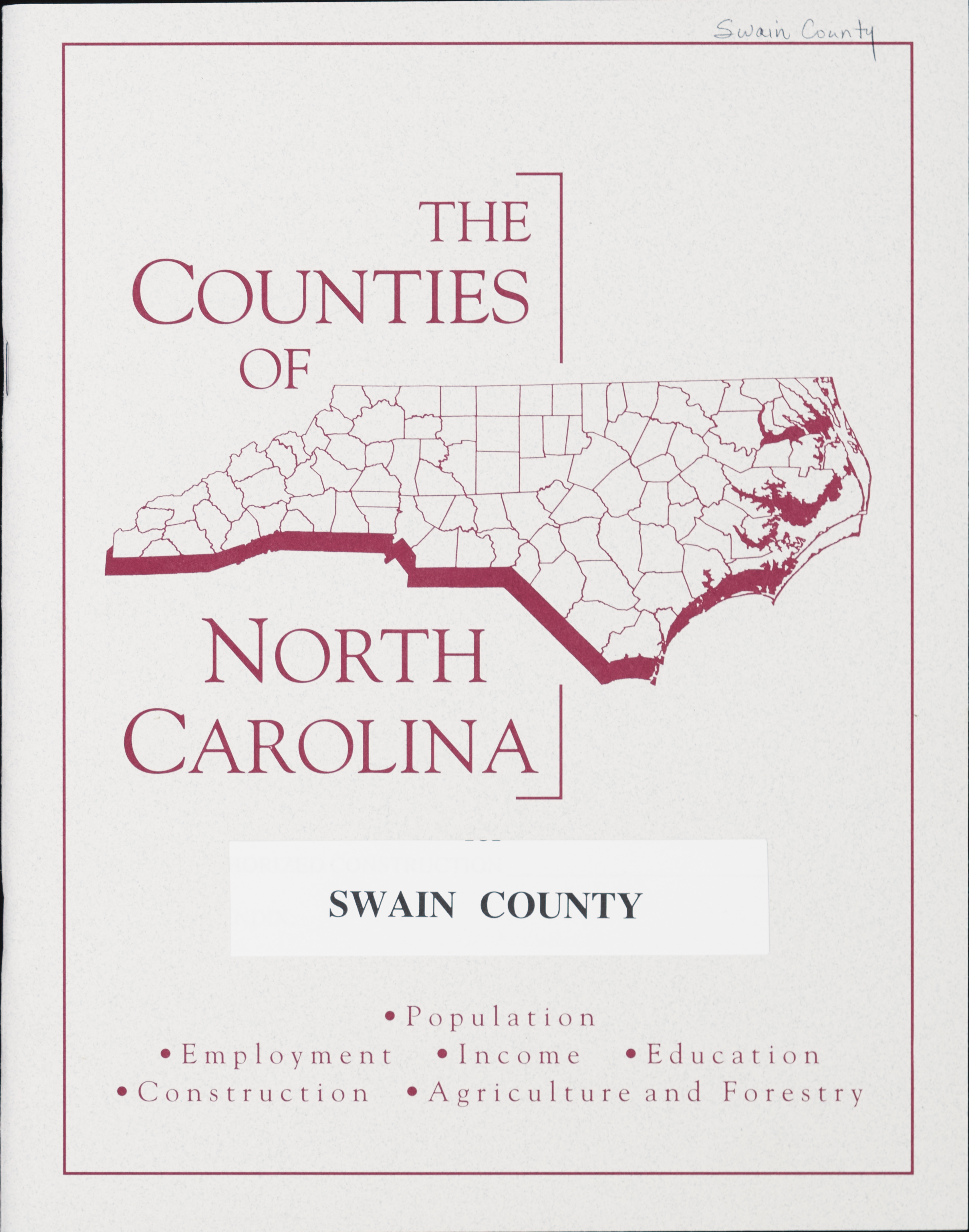 County Development Information for Swain County [1993]