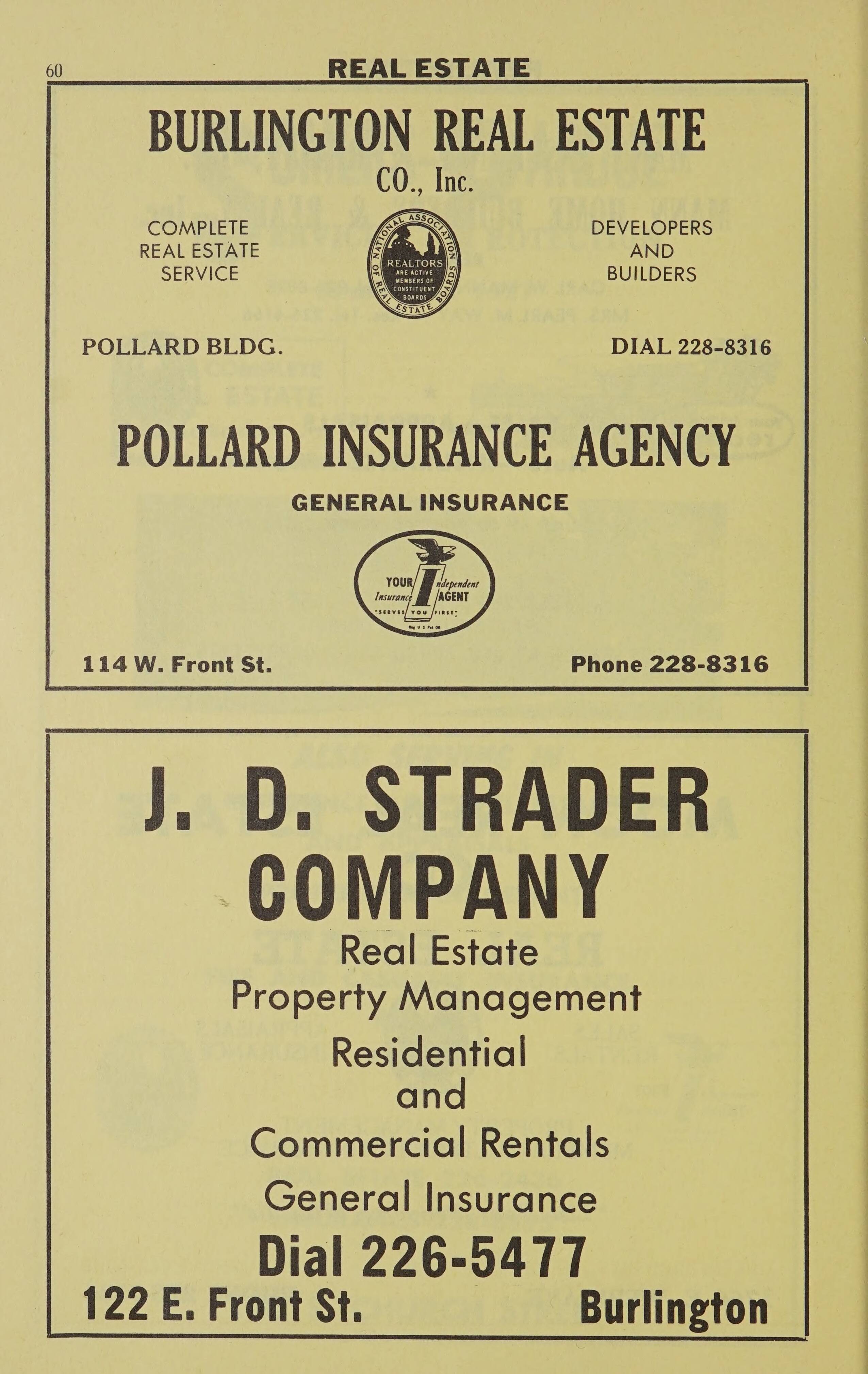 Hill's Burlington and Graham City Directory [1968]