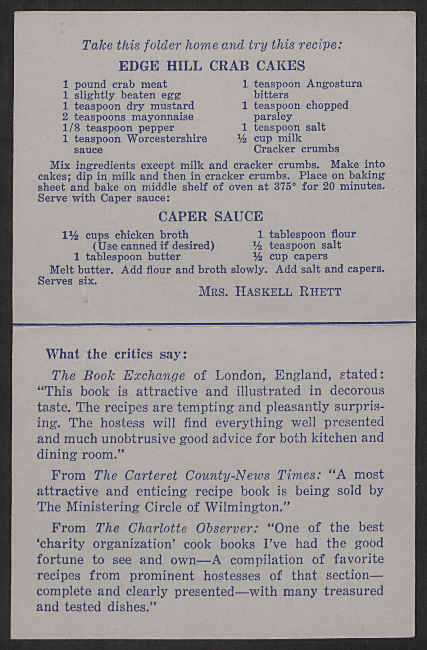 Favorite Recipes of Lower Cape Fear