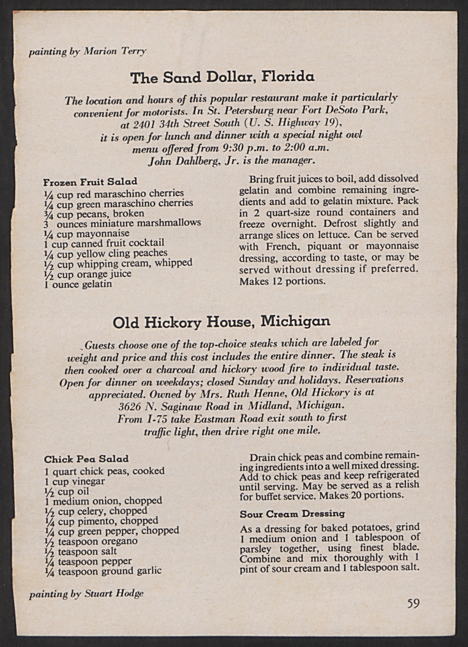 Recipes from Famous Recipes and Famous Restaurants