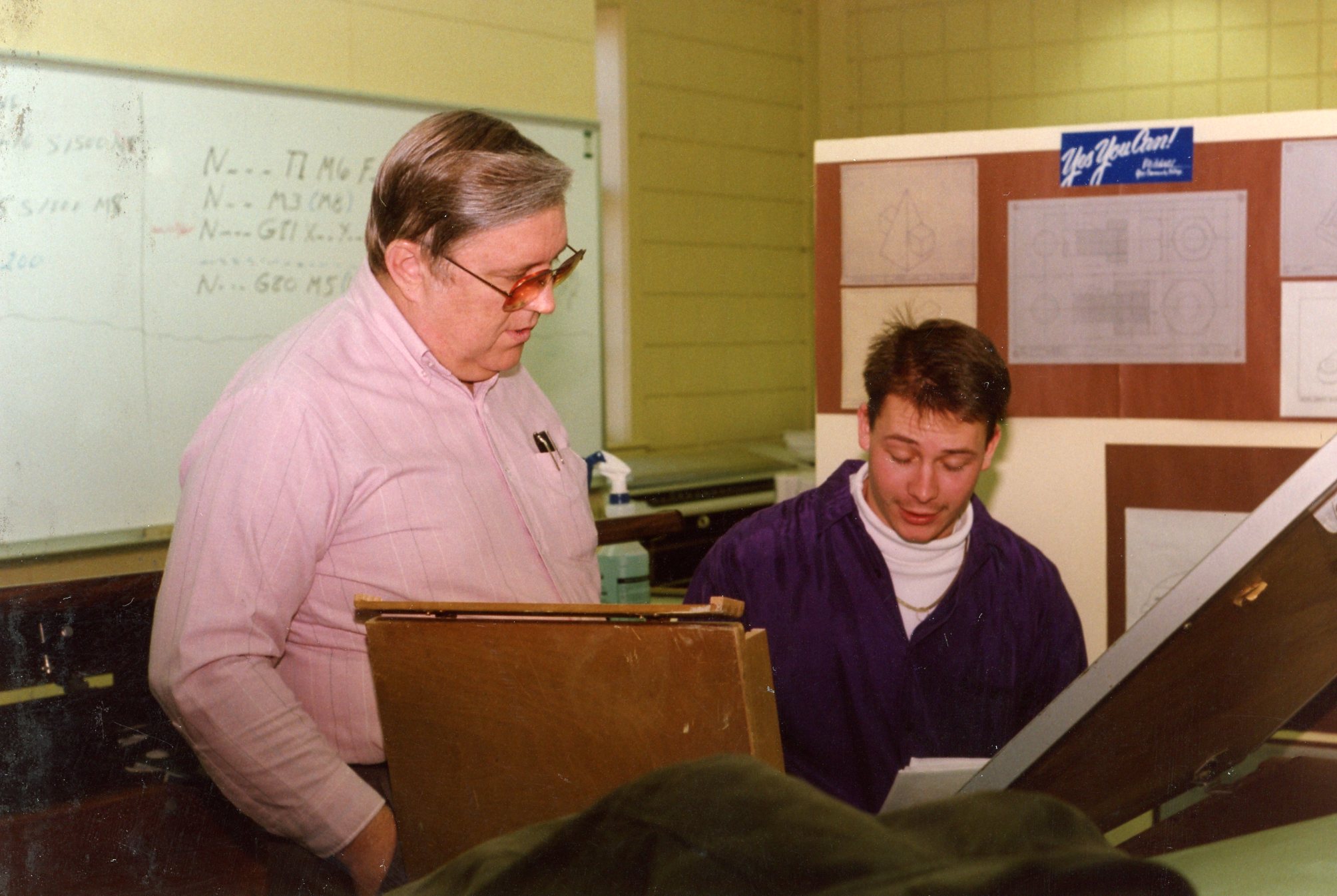Dewey Waters, Instructor, and Jeffrey Wyat, Student, 1993