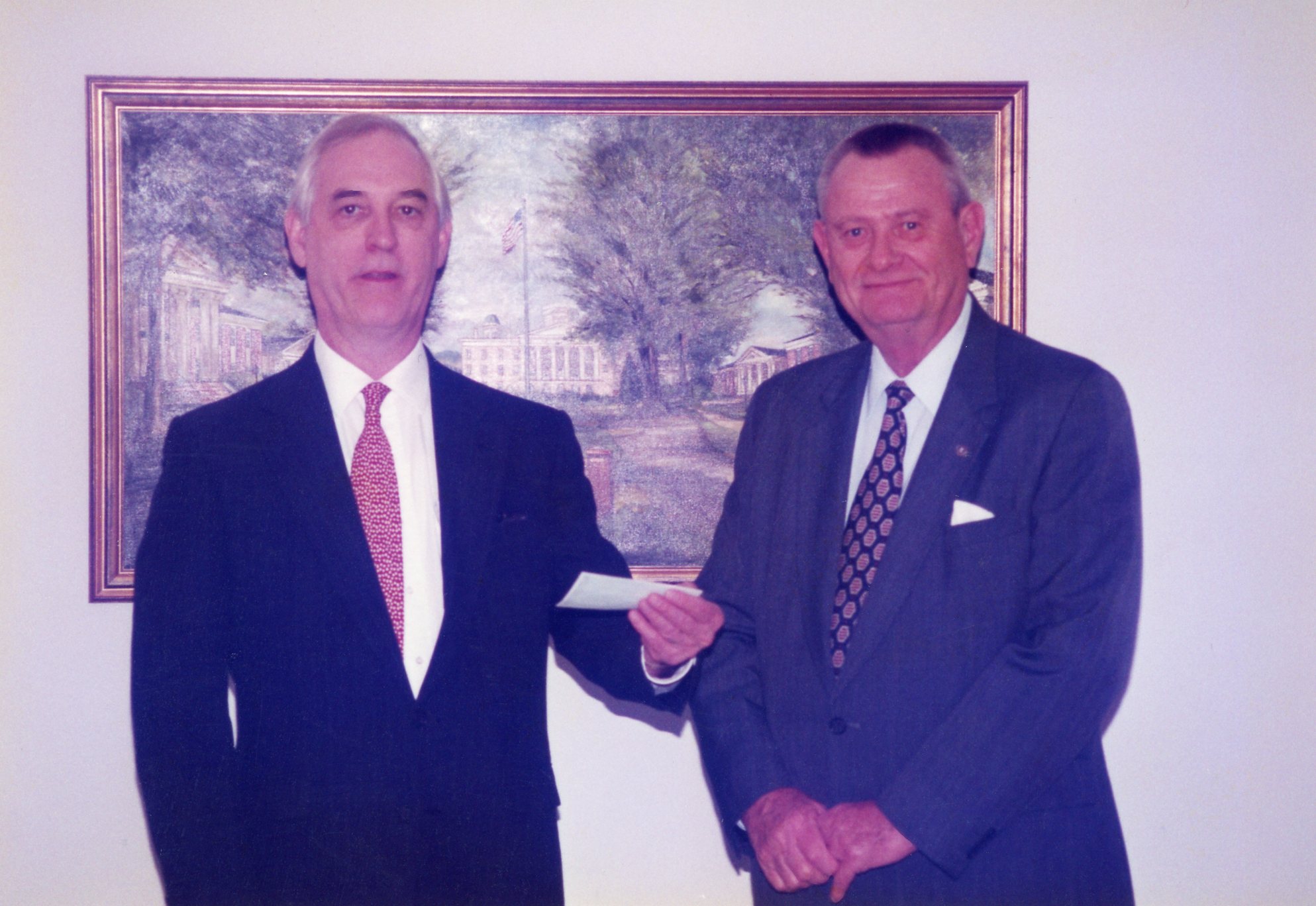 Dr. Douglas O. Eason, President, and Frank Fields, Date Unknown