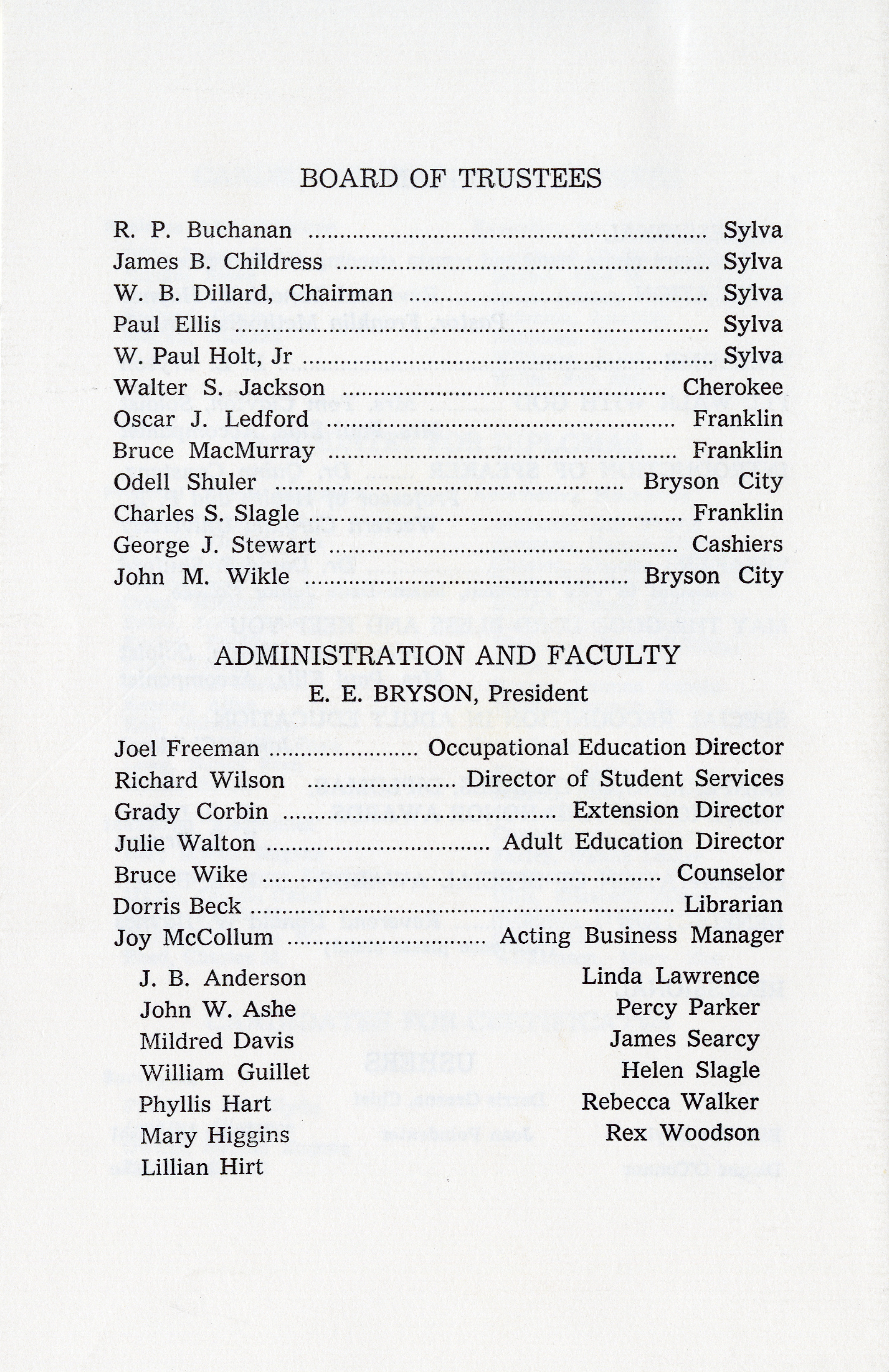 Southwestern Technical Institute Commencement [1969]