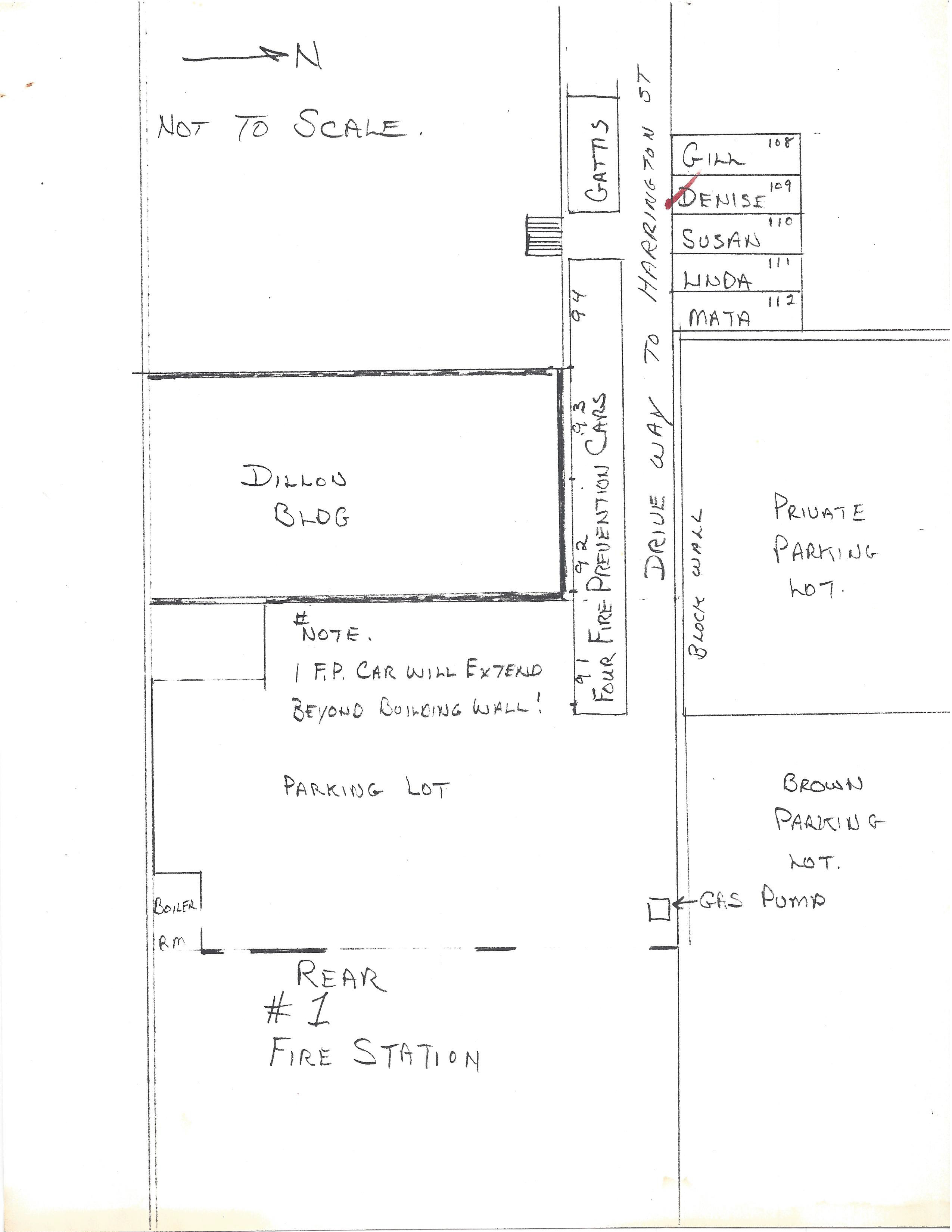 Parking Spaces Behind Fire Station 1