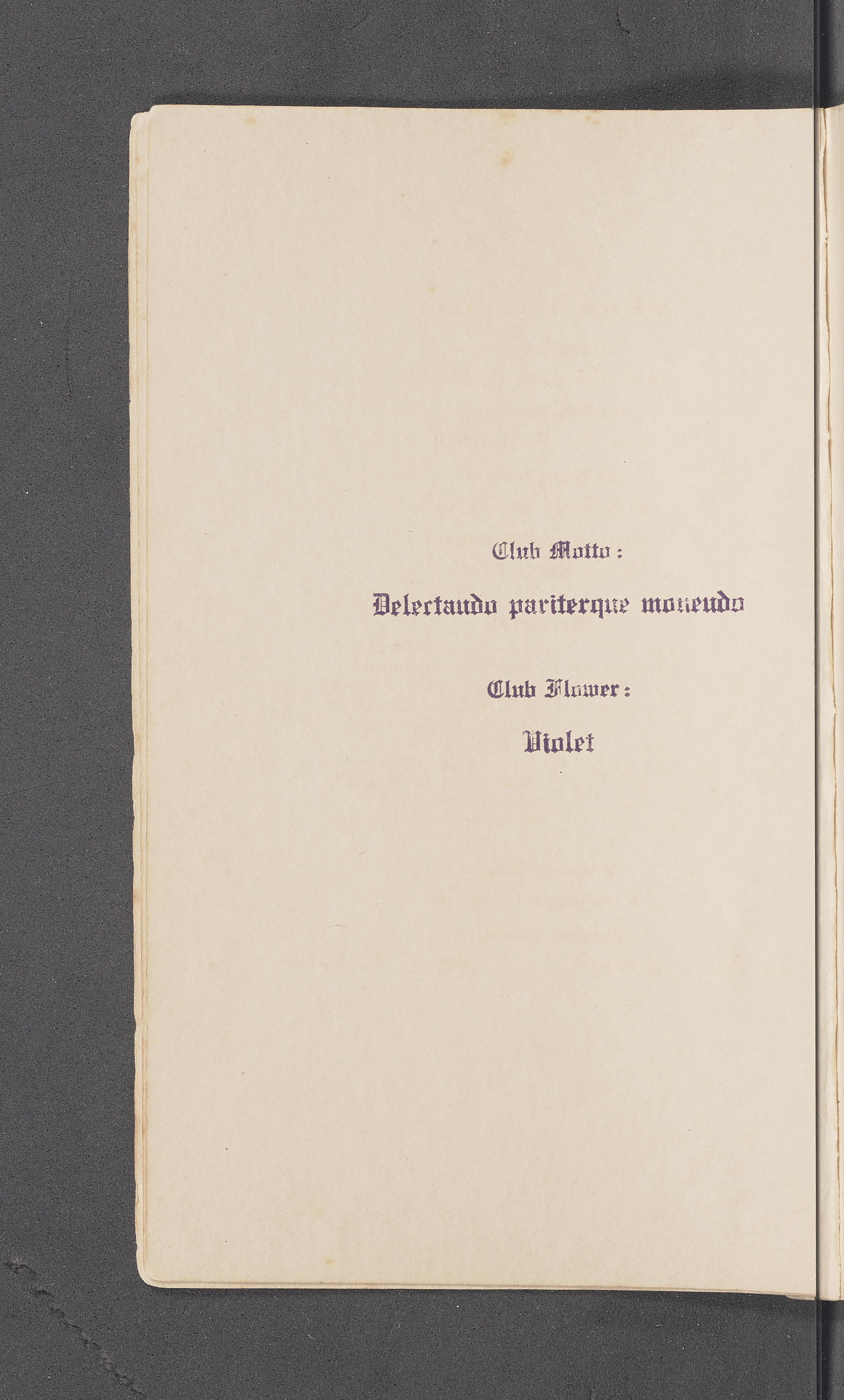 Magazine Club Programs [1912-1953]
