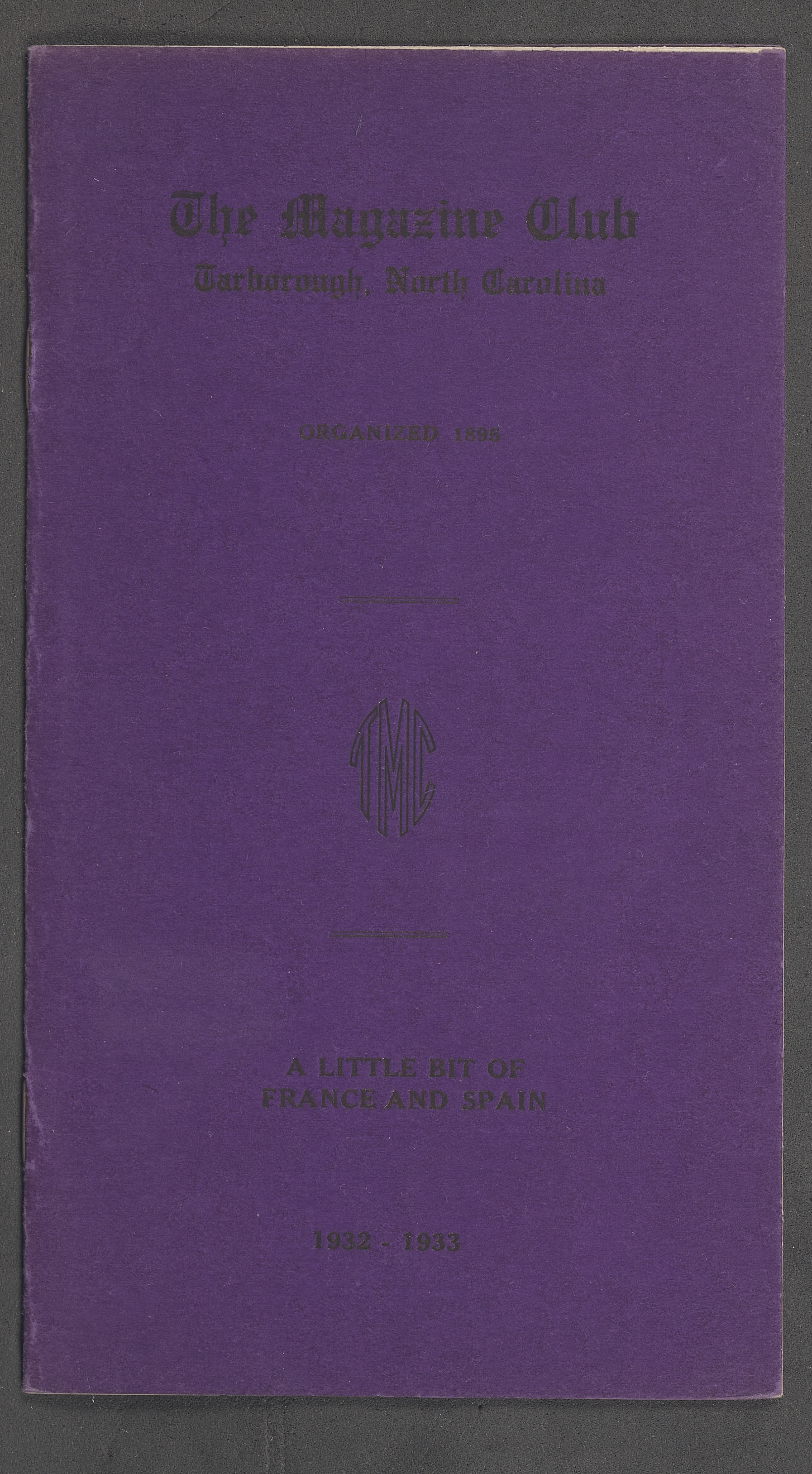 Magazine Club Programs [1950-1961]