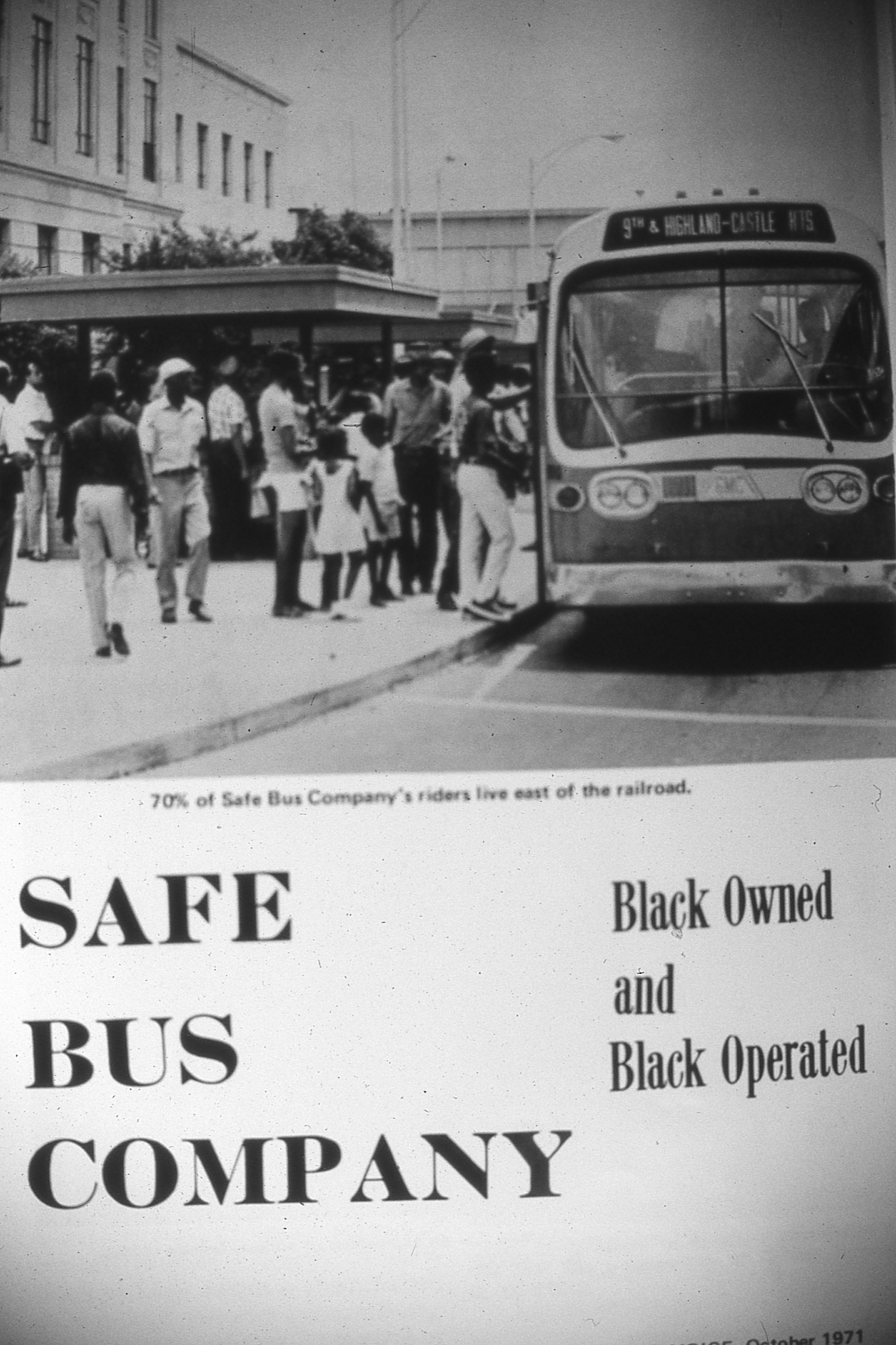 Safe Bus Riders in Front of the Court House, Winston-Salem, N.C.