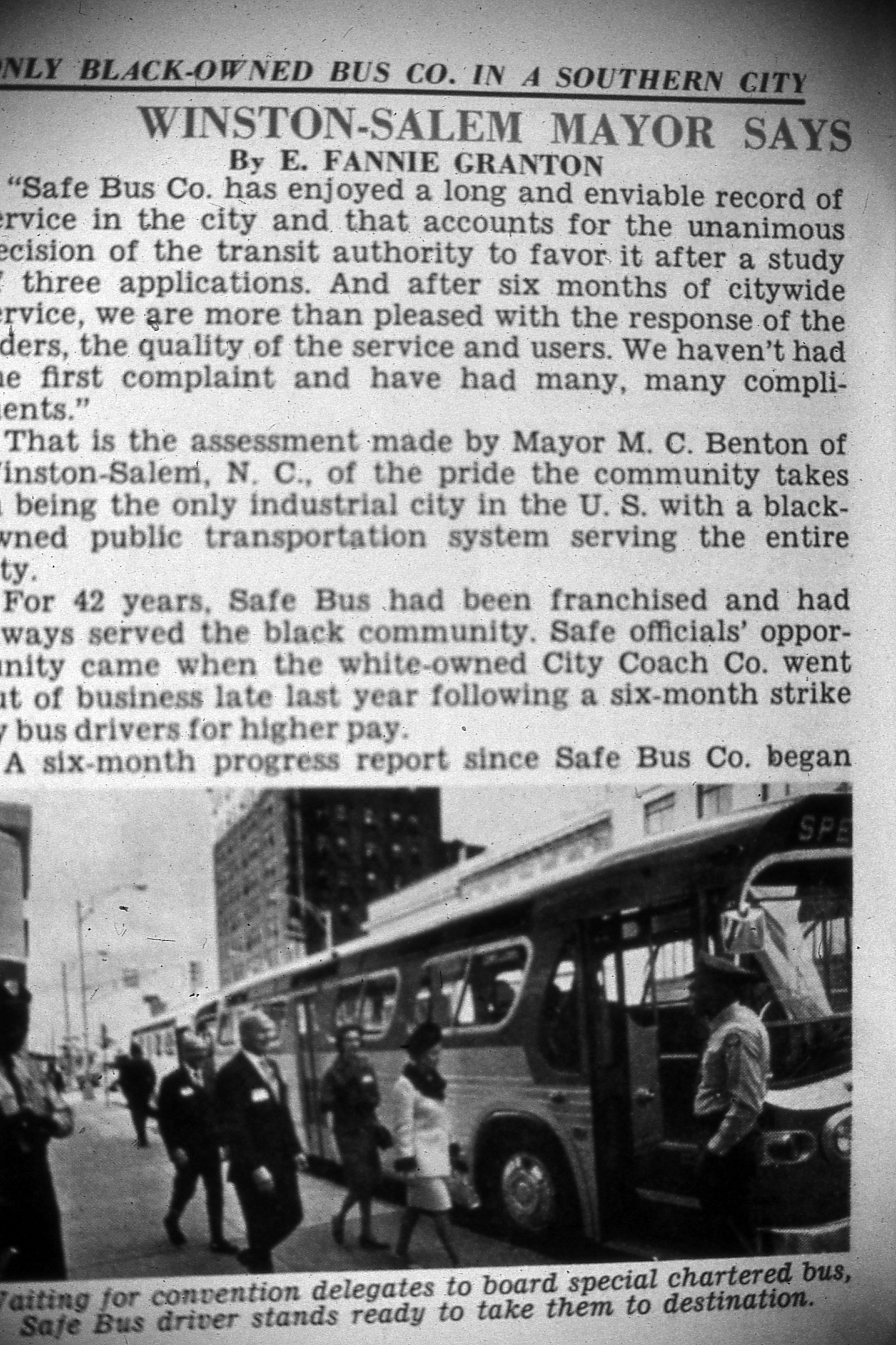 The World's Largest Negro Bus Company
