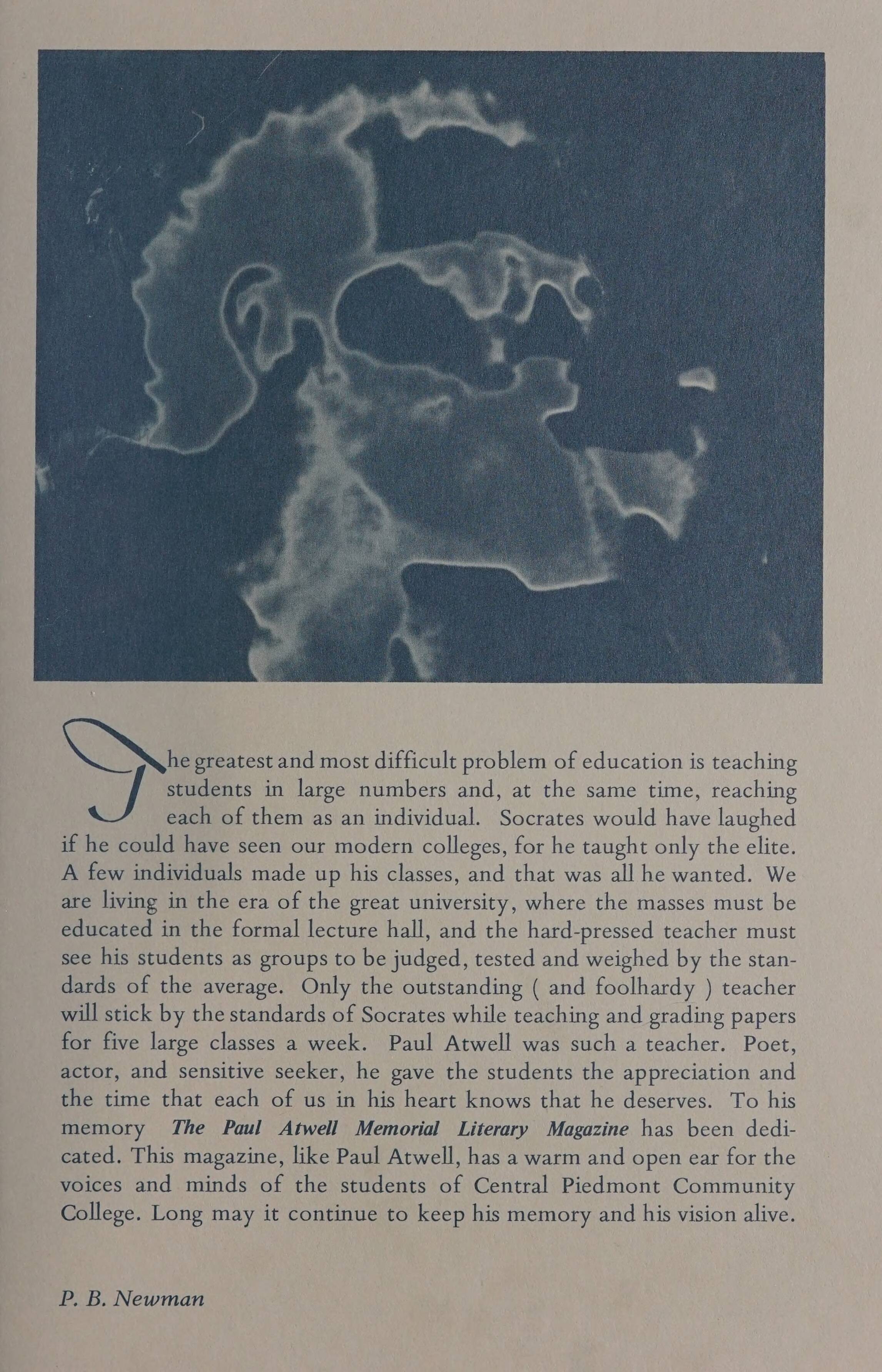 Paul Atwell Memorial Literary Magazine, Galley II (Vol. 1, No. 2 ...