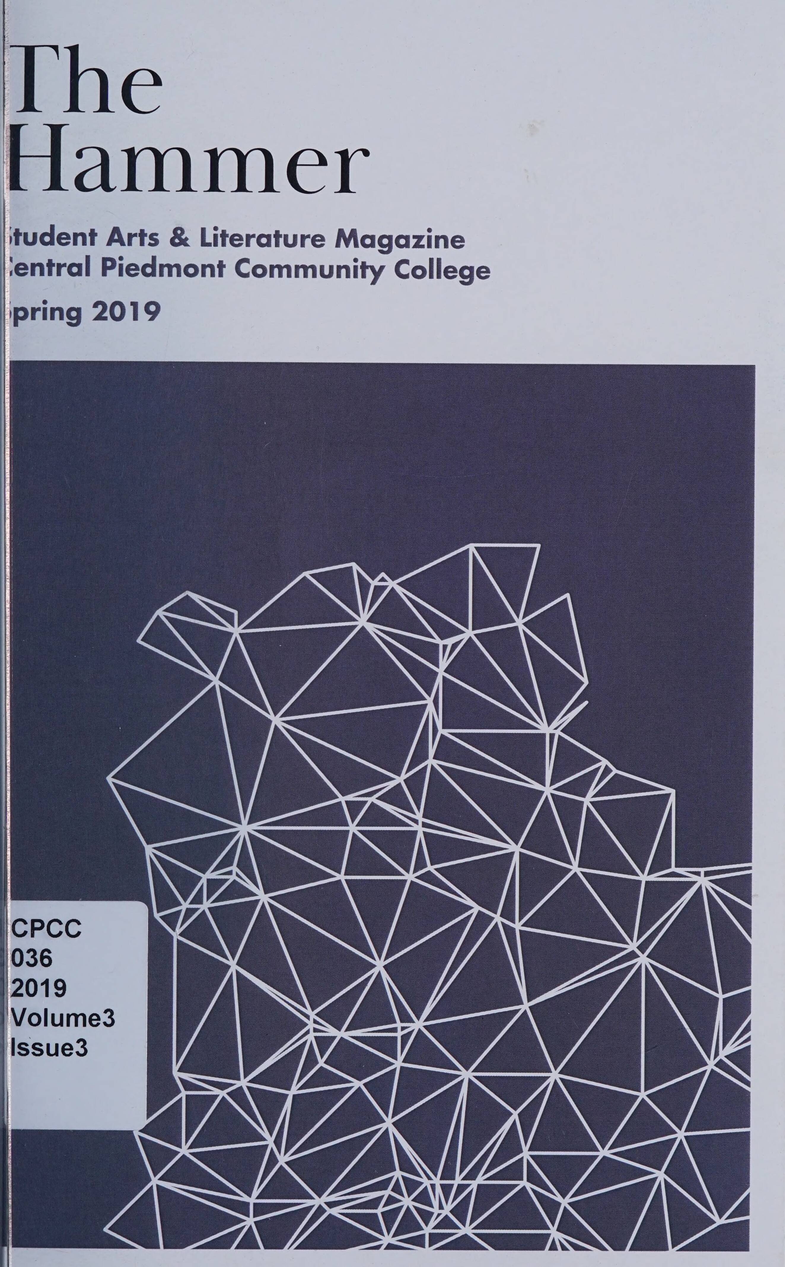 The Hammer: CPCC's student arts & literature magazine (Volume 3, Issue ...