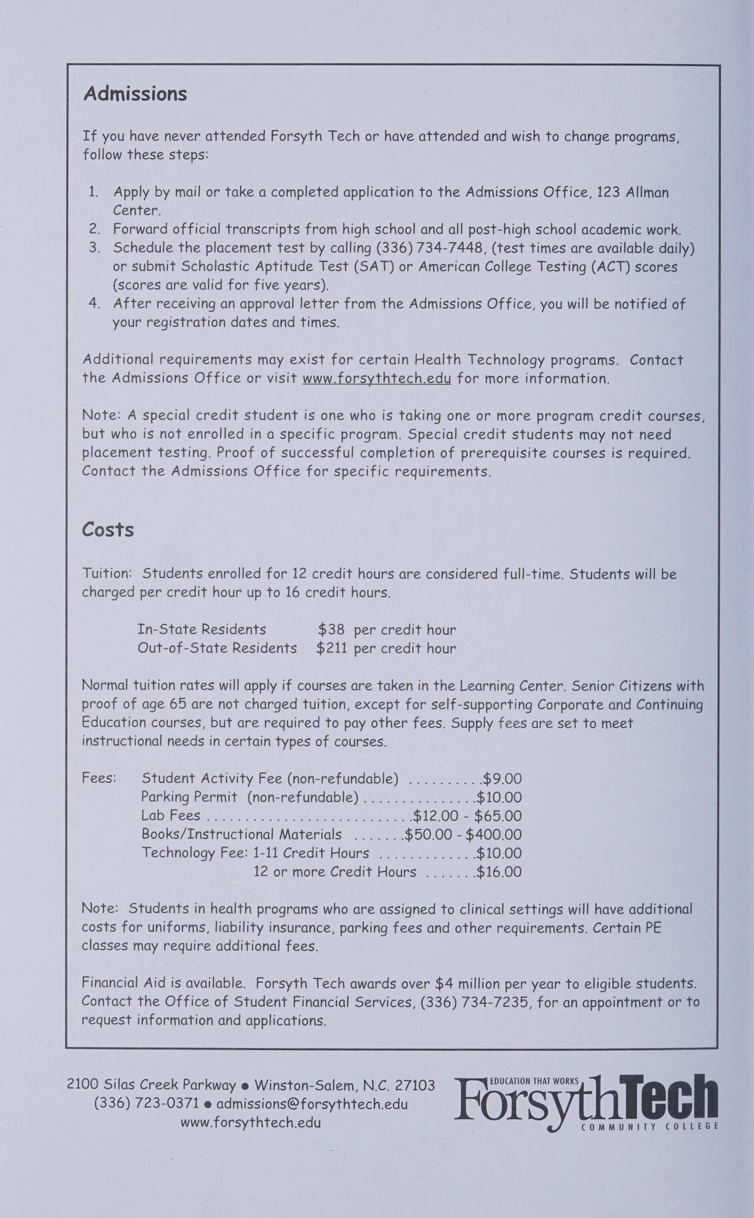 Forsyth Tech Community College Business Information Technologies [2004 ...