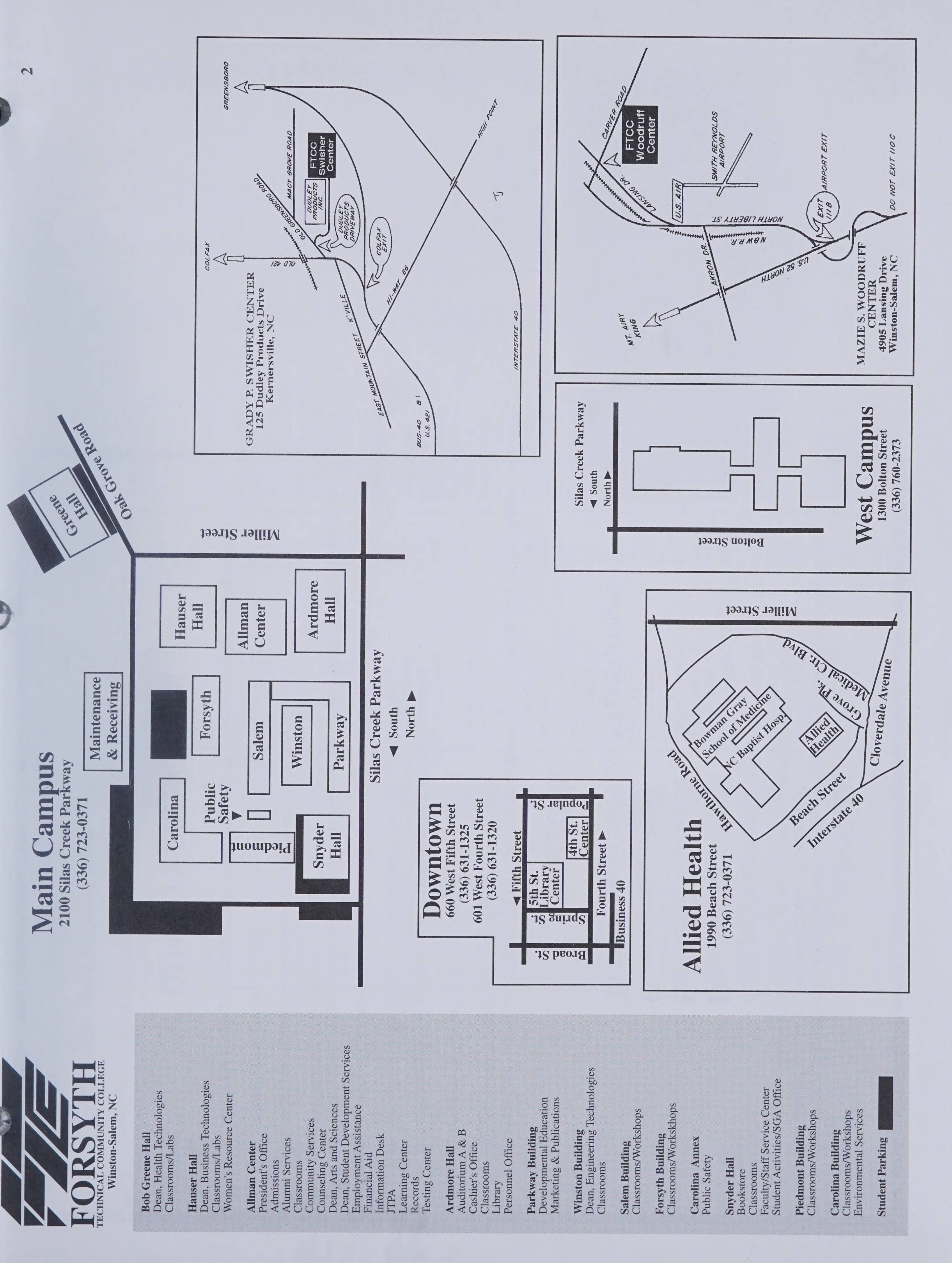 Forsyth Tech Community College Handbooks [1998-1999]