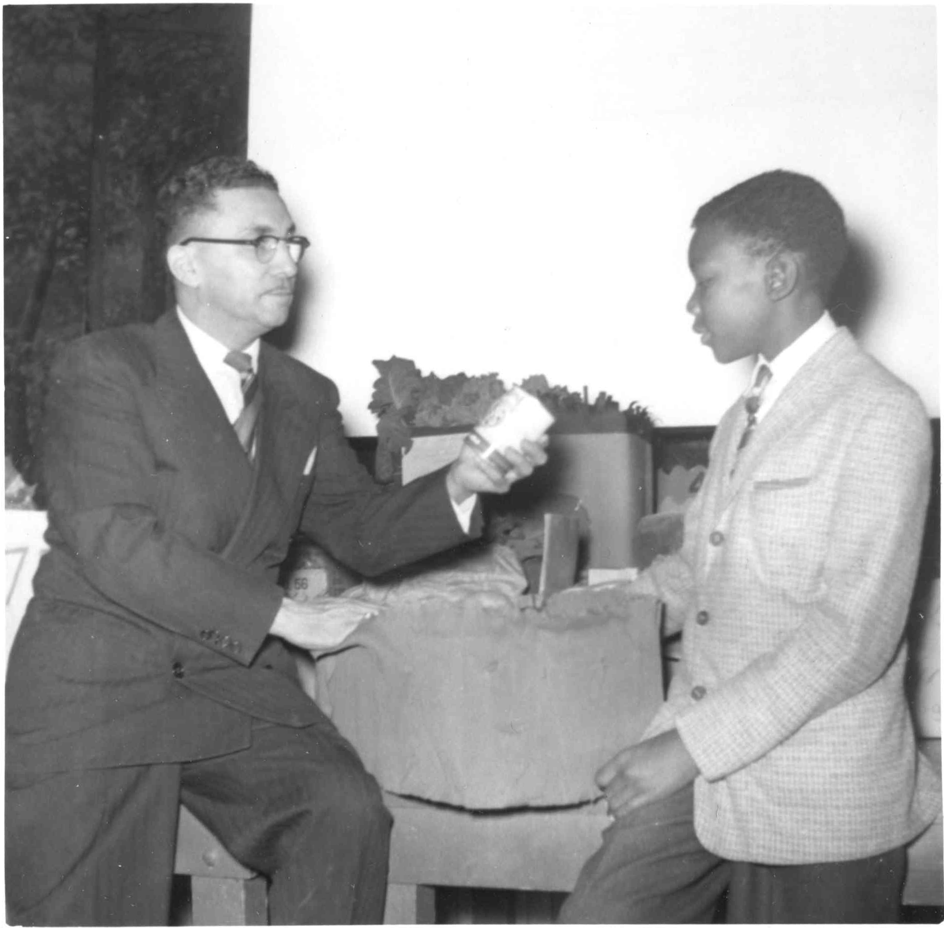 Principal John D. Ashley and James McCorkle