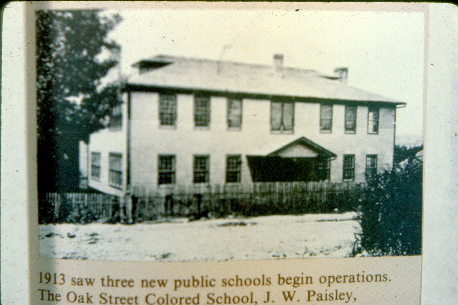Oak Street Colored School, Winston-Salem