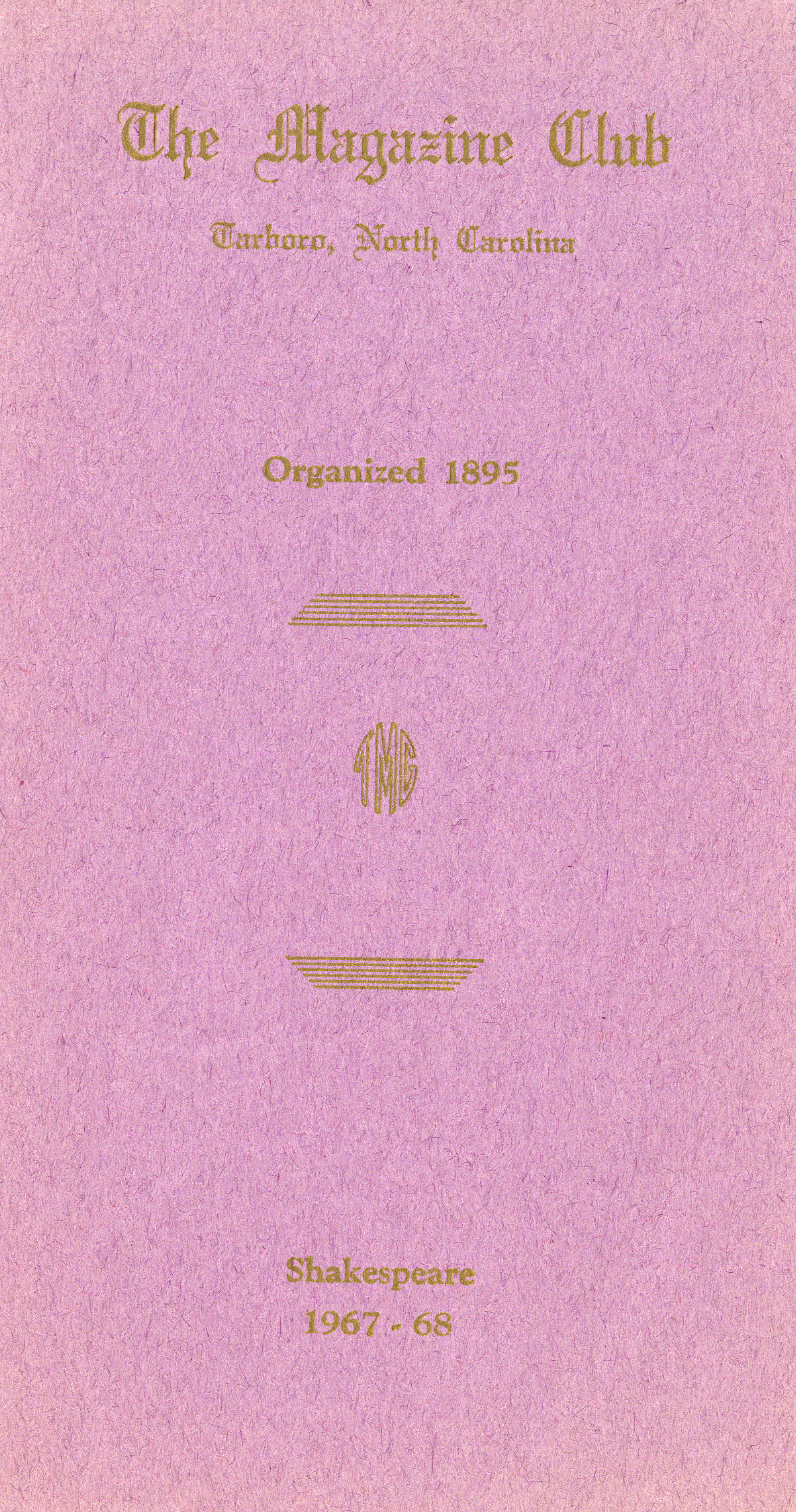 Magazine Club Programs [1967-1968]
