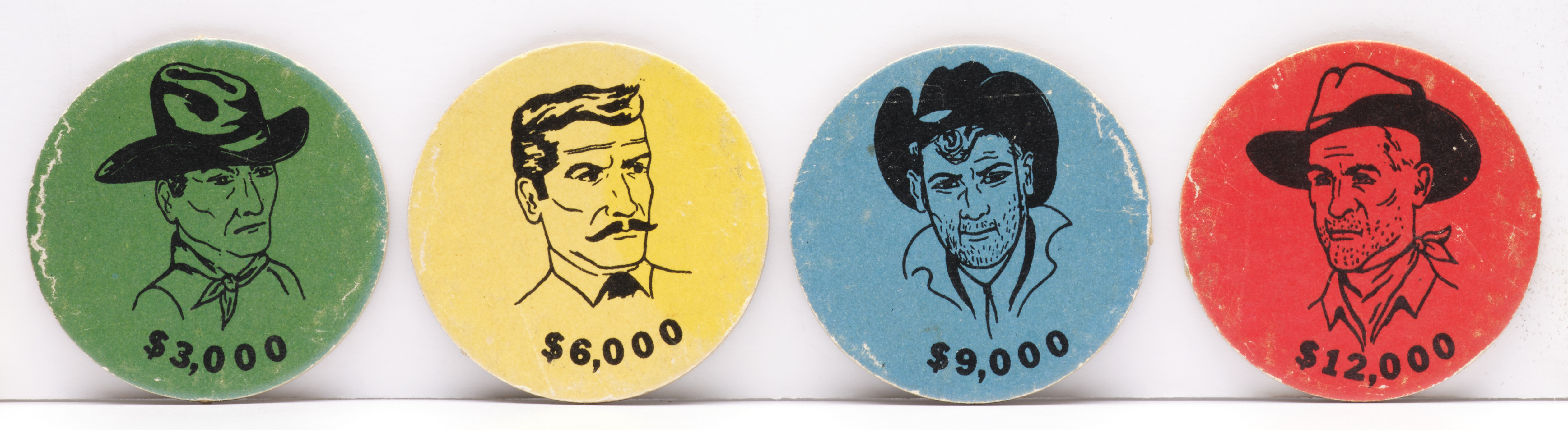 Hopalong Cassidy Game Pieces