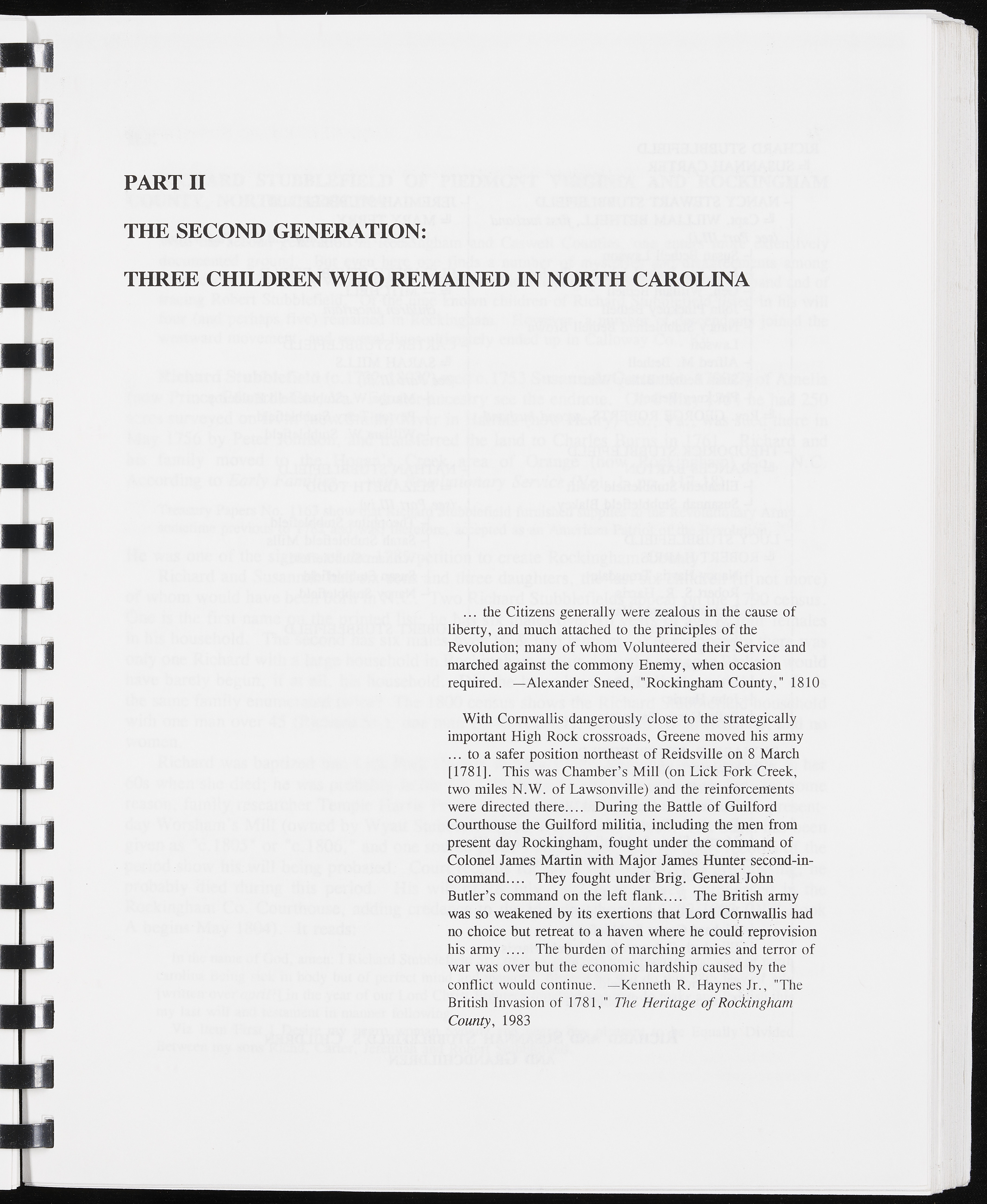 Stubblefield: Eight Generations of a Family in Rockingham & Caswell ...