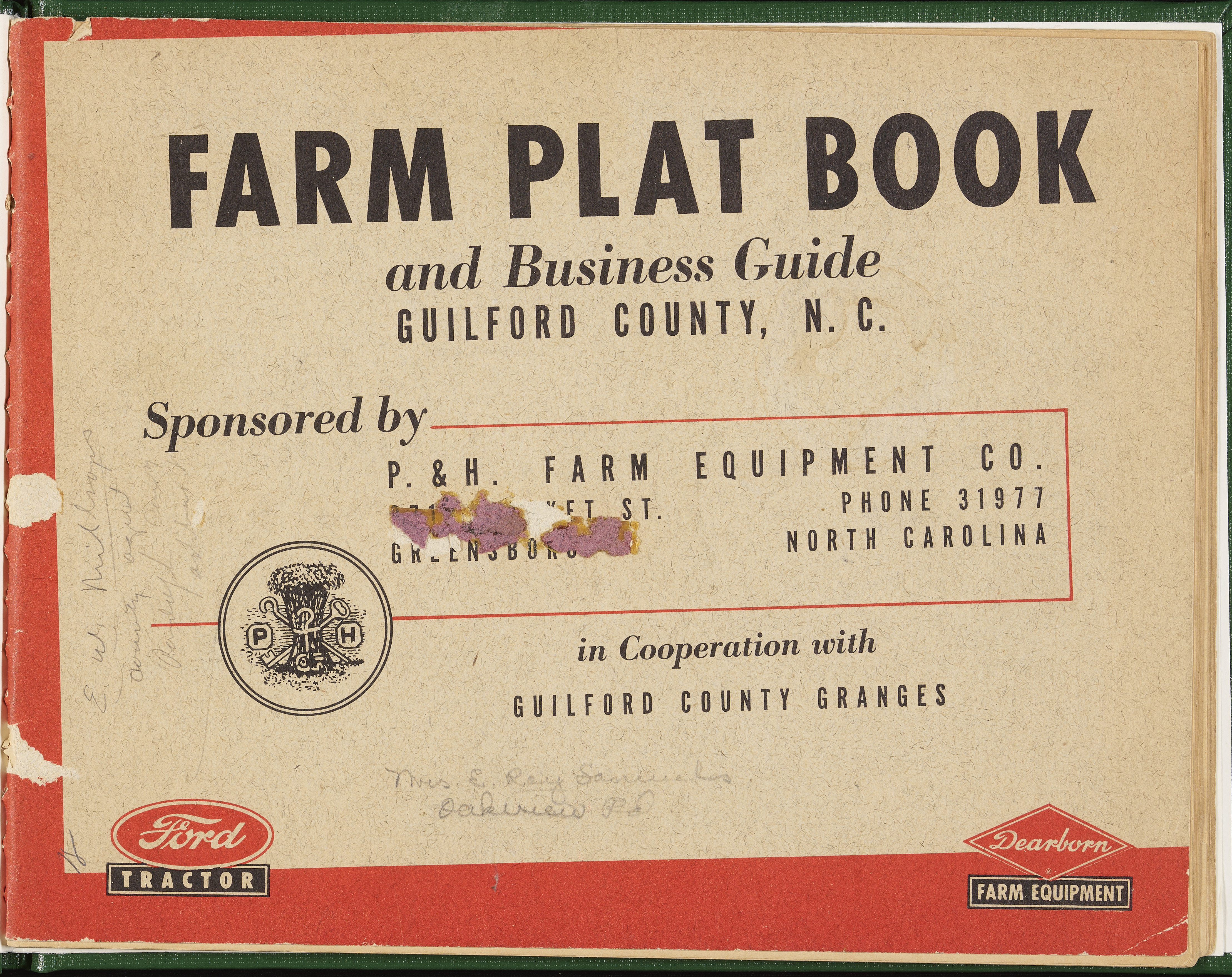 Farm Plat Book and Business Guide, Guilford County, N.C.