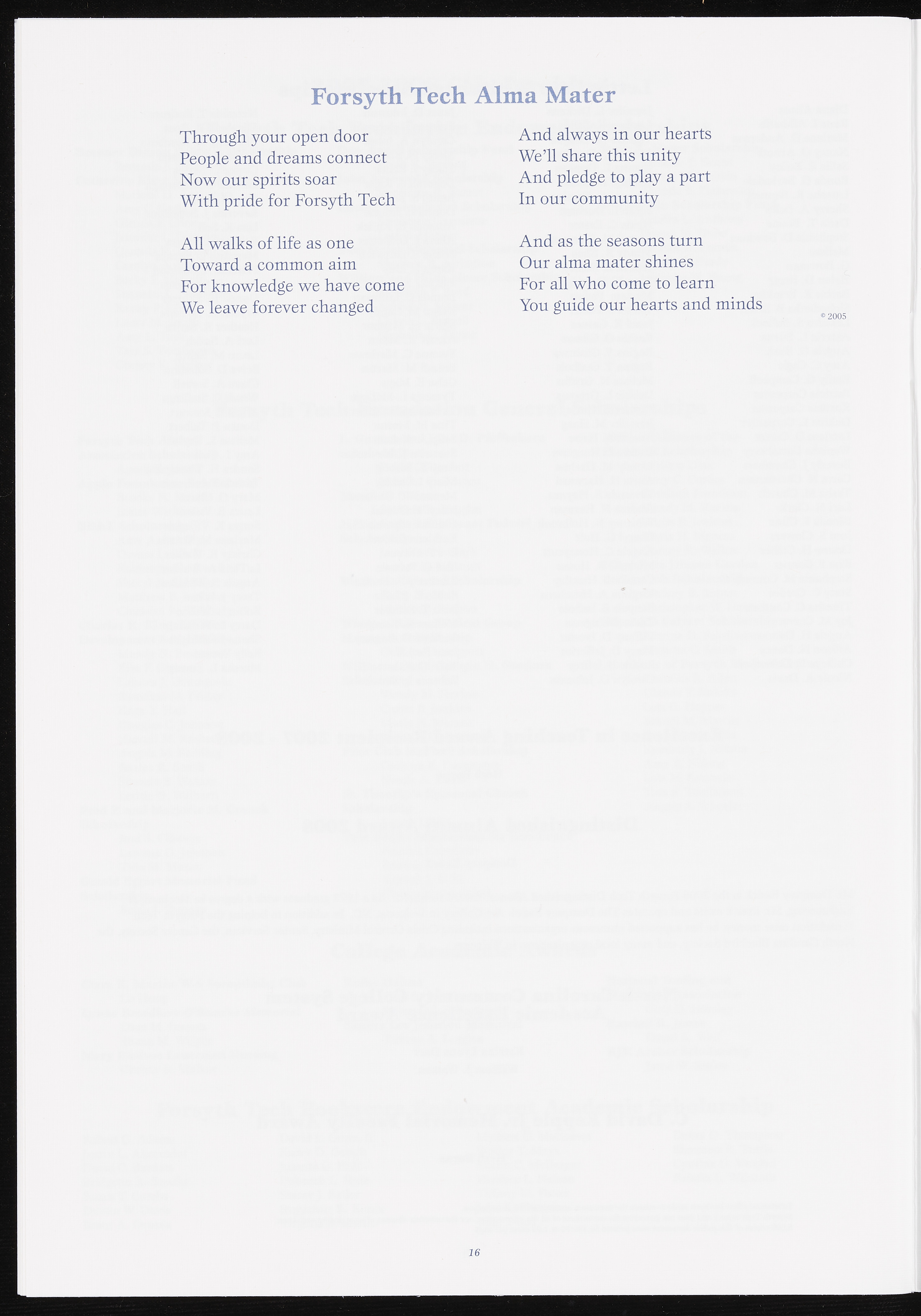 Forsyth Technical Community College Commencement [2008]